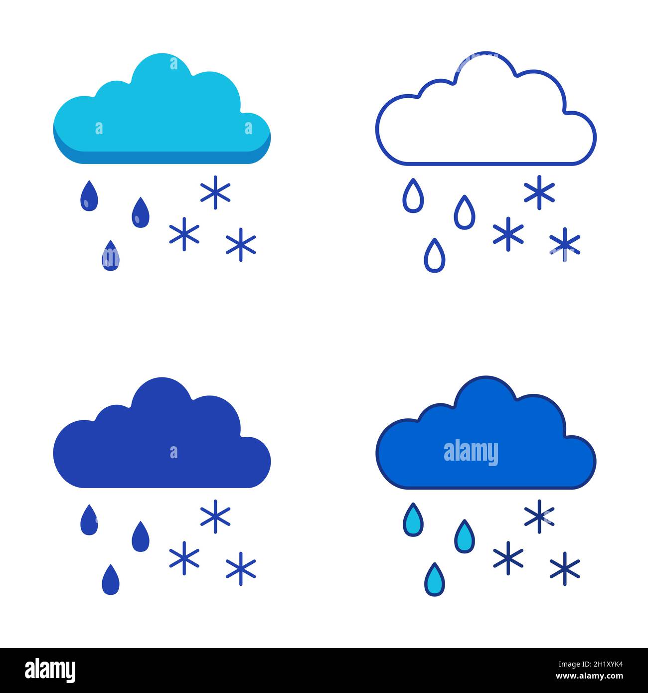 Rain raining precipitation Stock Vector Images - Alamy