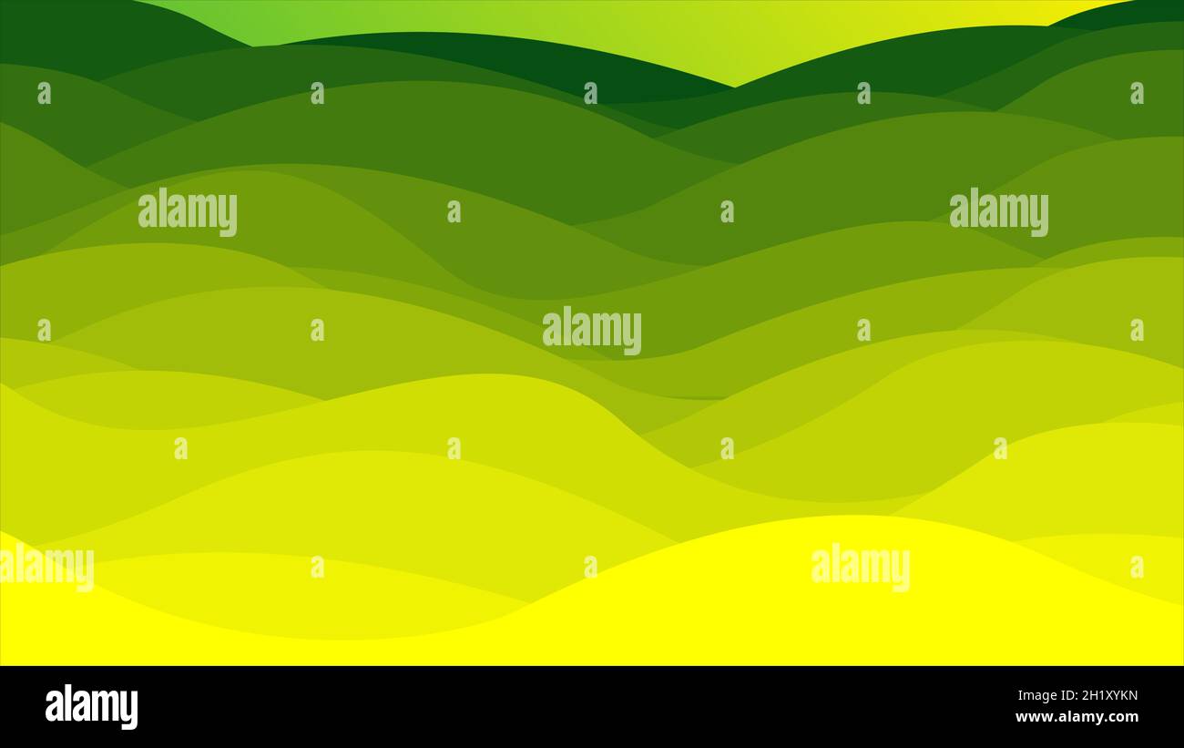 Abstract wavy wallpaper of the surface. Waved background. Cold colors ...