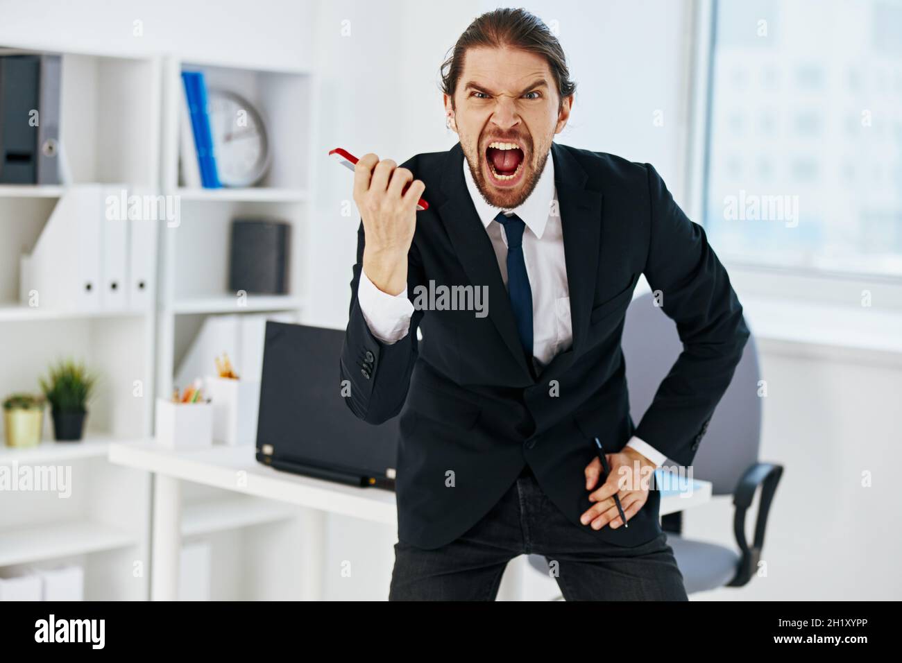 manager official documents work office lifestyle Stock Photo - Alamy