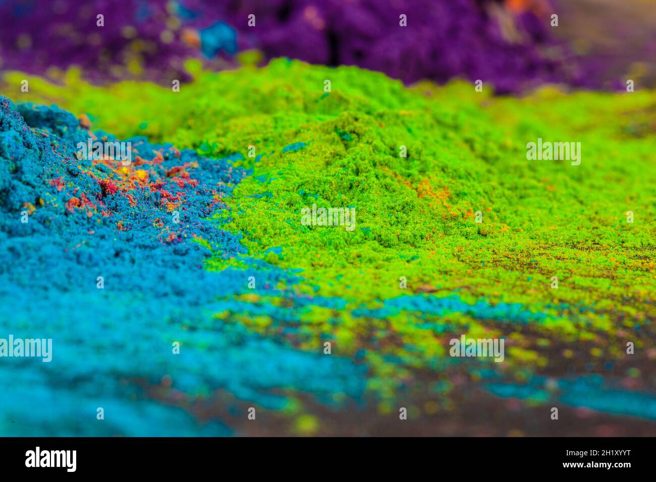 Colorful background made of Indian colorful dyes Stock Photo - Alamy