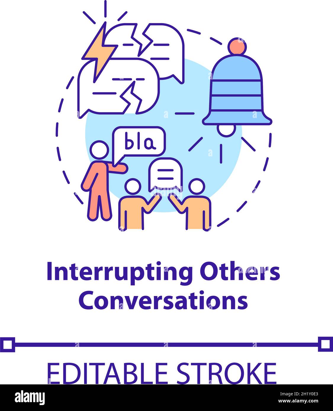 Interrupting child Stock Vector Images - Alamy