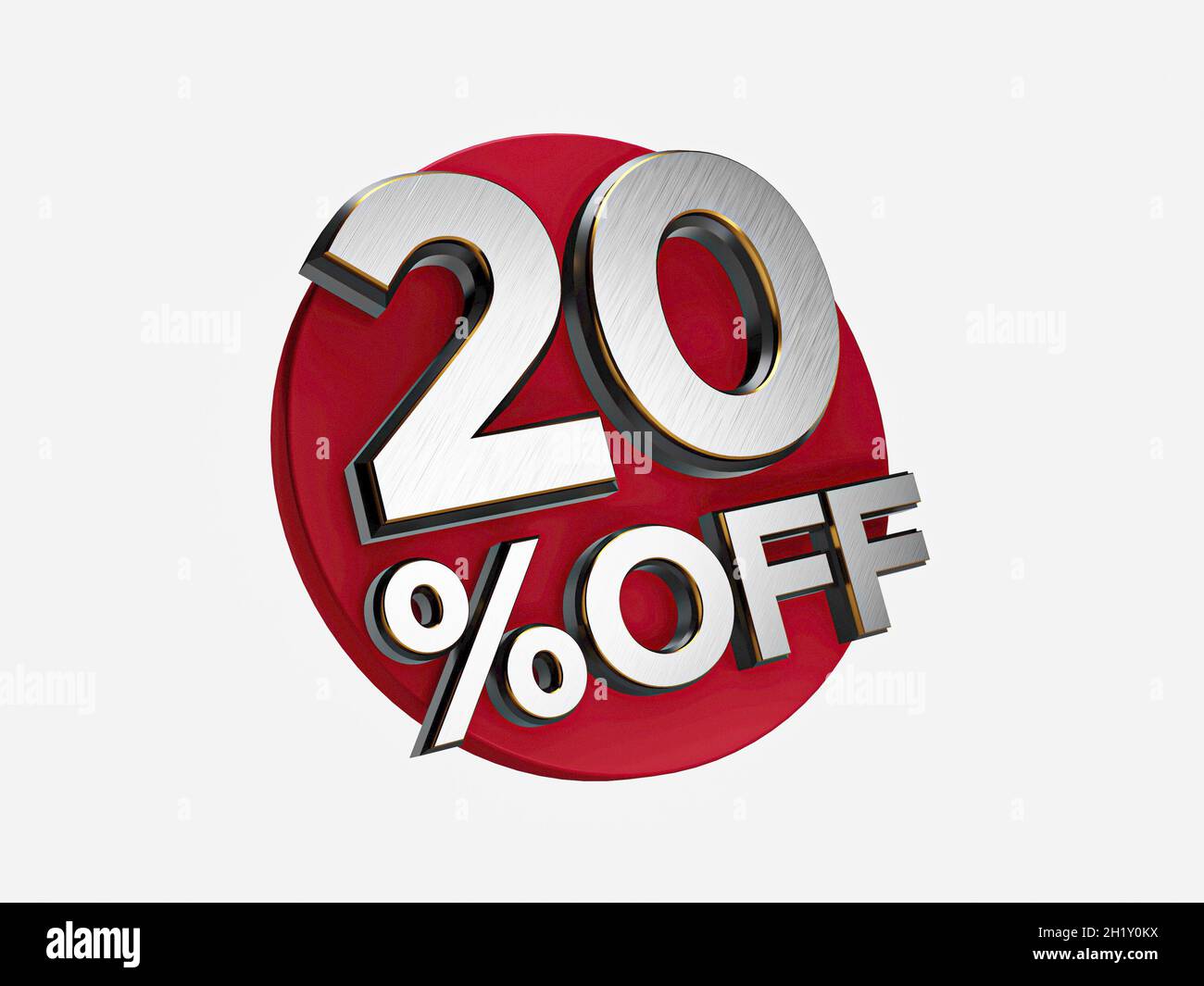 20 percent off 3d hi-res stock photography and images - Alamy
