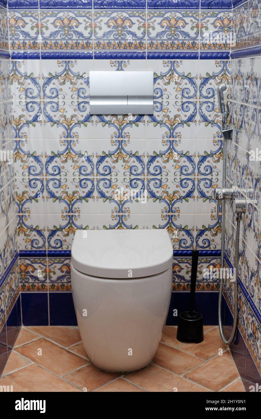 Toilet in home Stock Photo - Alamy