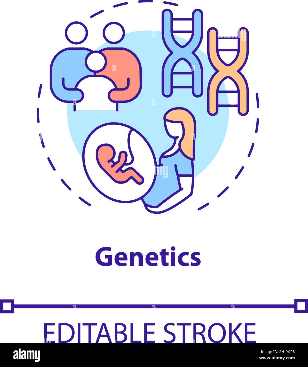 Genetics concept icon Stock Vector Image & Art - Alamy