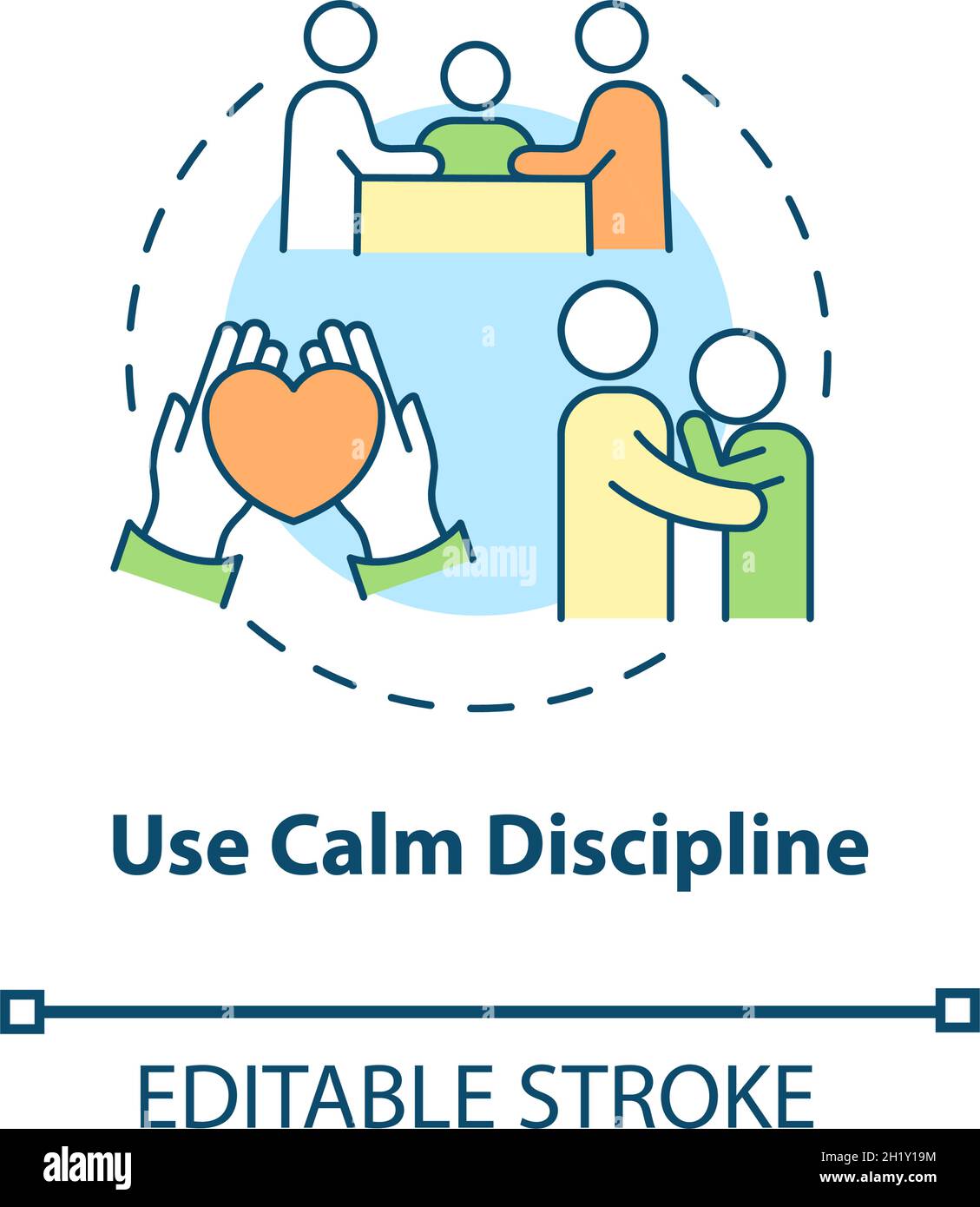 Use calm discipline concept icon Stock Vector Image & Art - Alamy