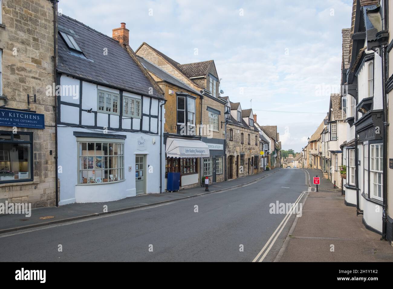 Shops and art galleries in Hailes Street, Winchcombe, Cotswolds ...