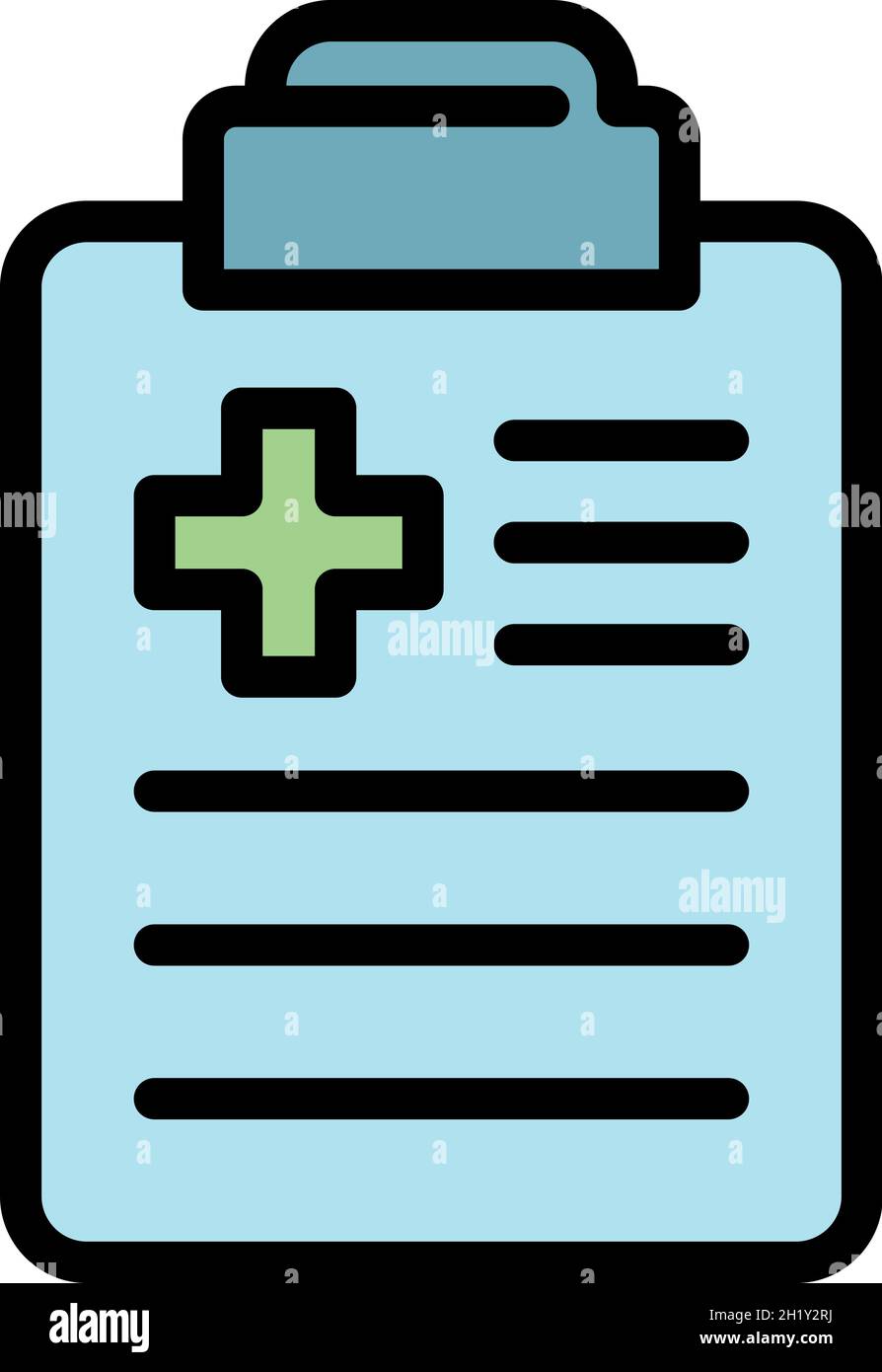 Patient medical card icon. Outline patient medical card vector icon ...