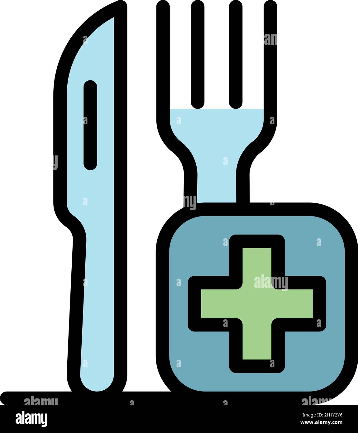 Medical food instrument icon. Outline medical food instrument vector ...