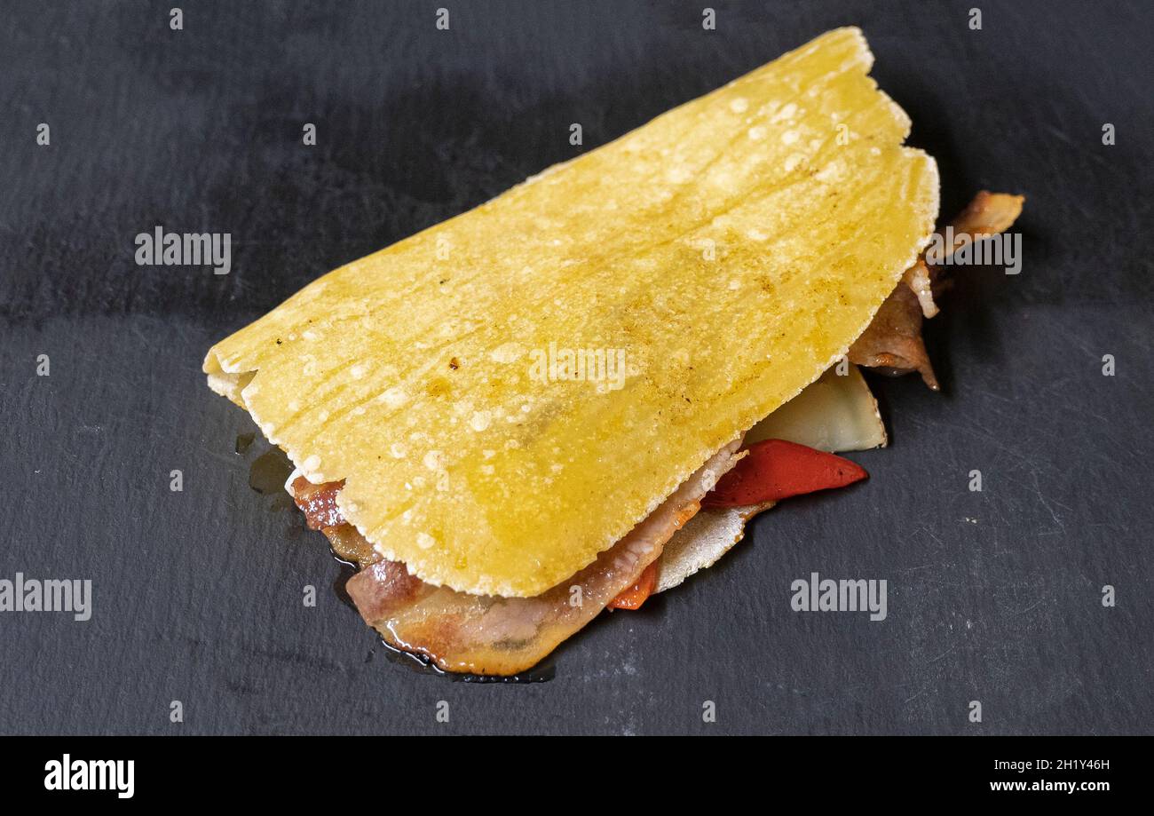 Talo or Taloa is the typical corn pancake of the Basque country and ...