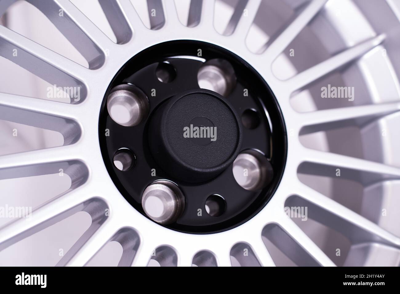 BMW Alpina 15'' silver classic alloy wheel Stock Photo - Alamy