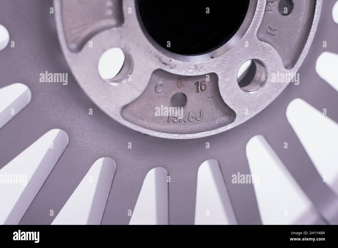 BMW Alpina 15'' silver classic alloy wheel Stock Photo - Alamy
