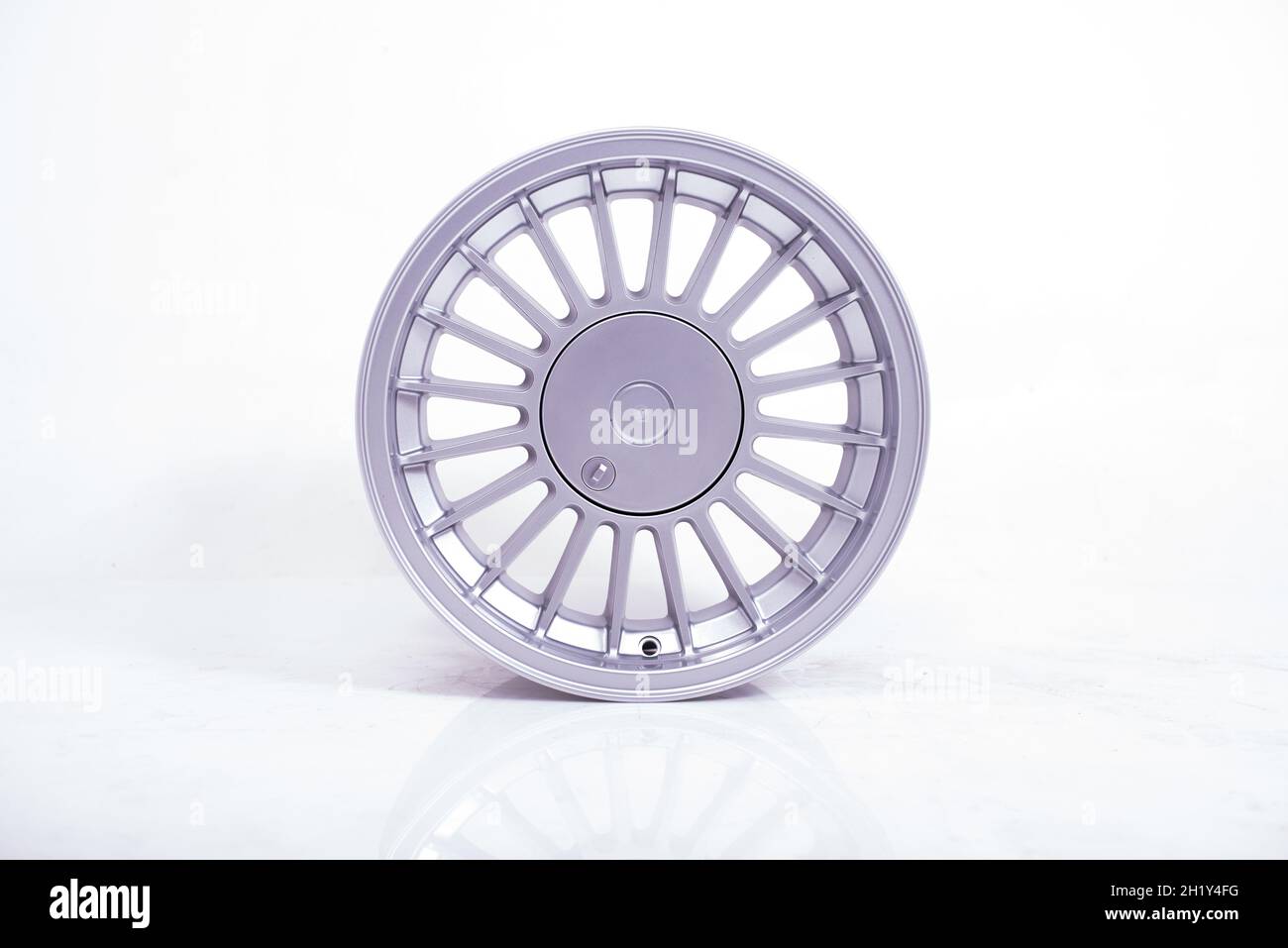 BMW Alpina e30 silver classic alloy wheel Stock Photo - Alamy