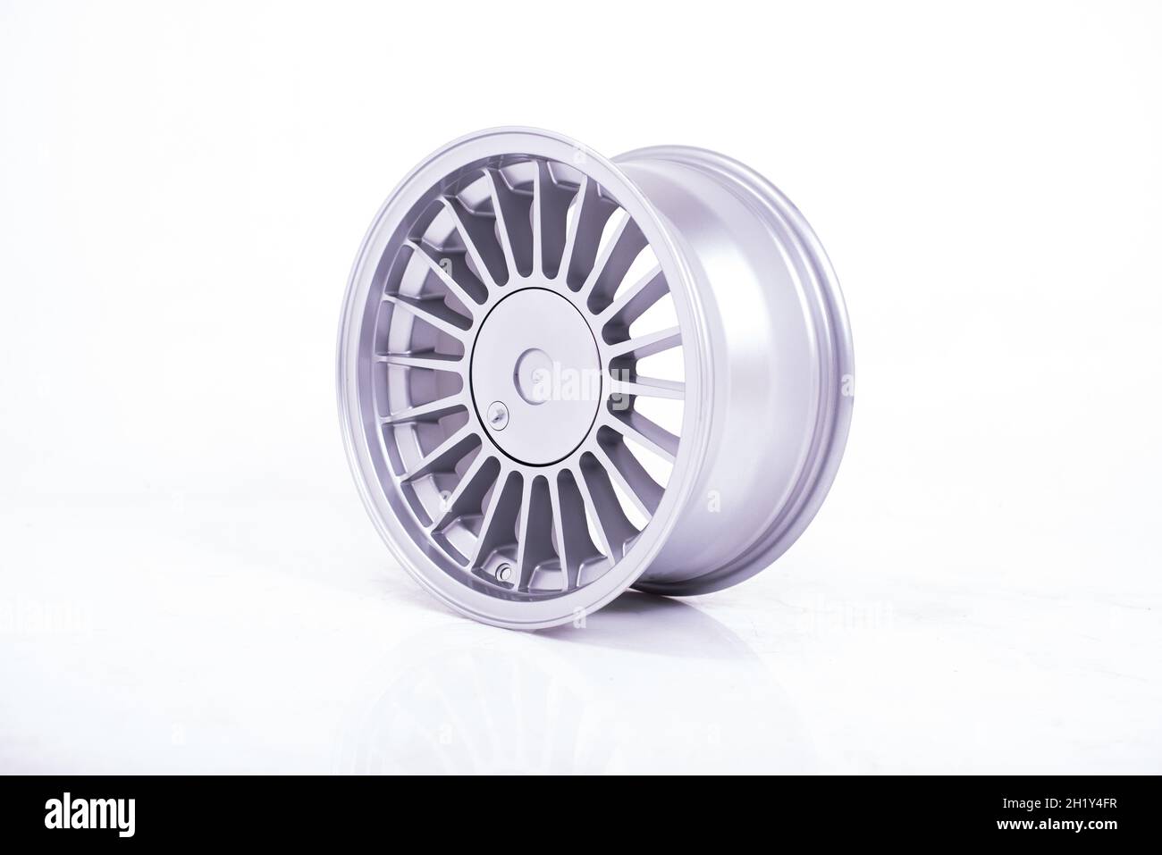 BMW Alpina e30 silver classic alloy wheel Stock Photo - Alamy