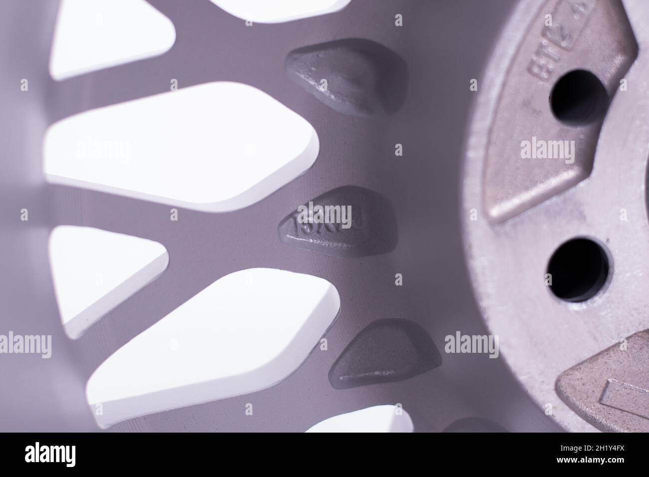 BMW e30 Style 5 15'' silver classic alloy wheel Stock Photo - Alamy