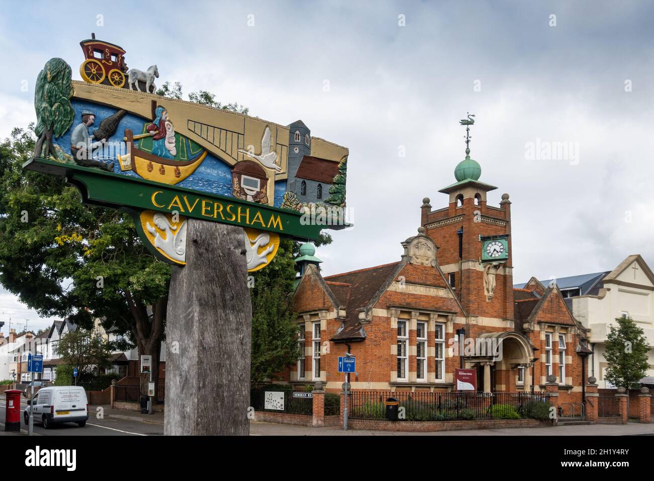 Carved wooden sign hi-res stock photography and images - Alamy