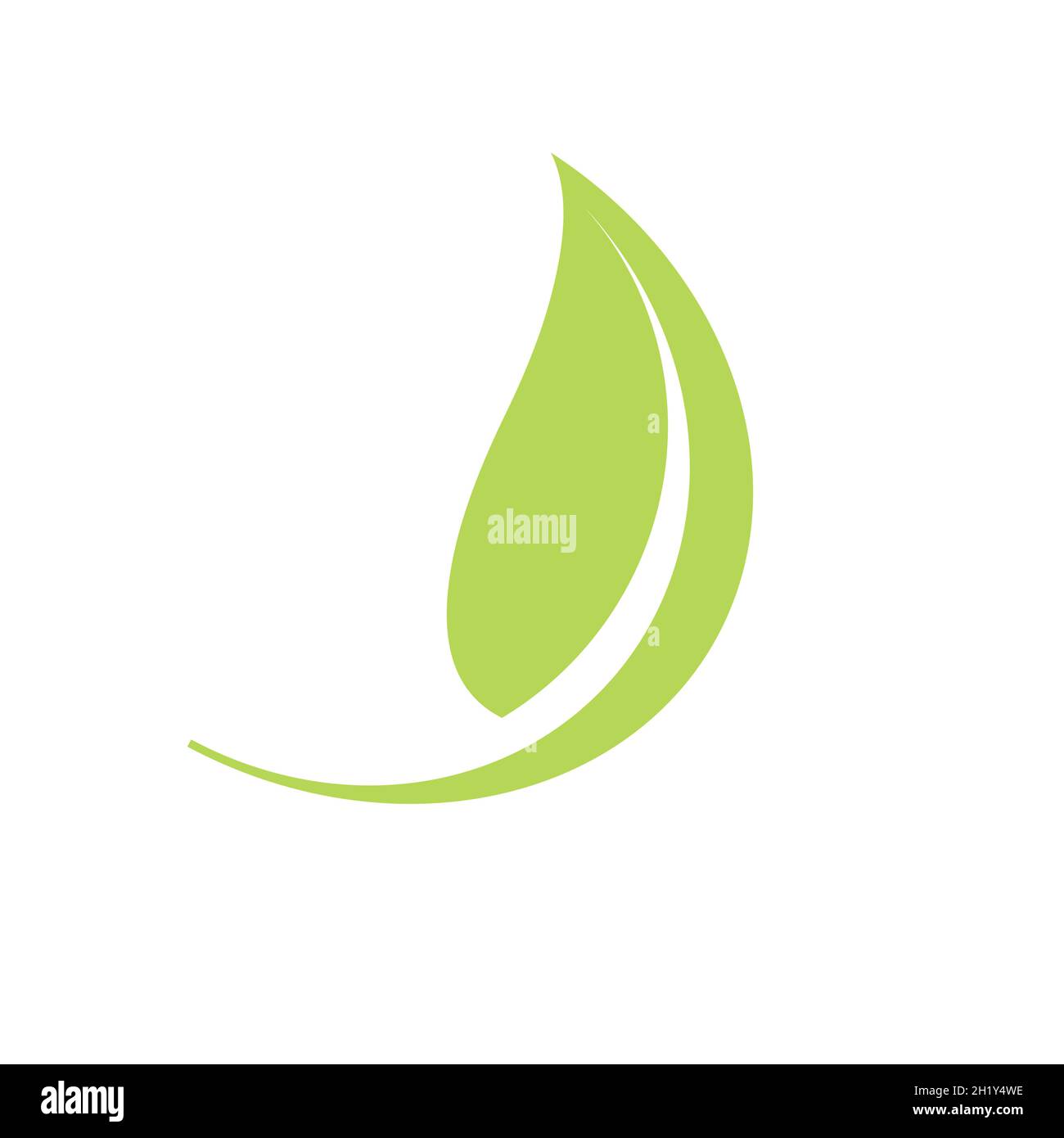 Fresh freen leaf natural environment logo and symbols Stock Vector ...