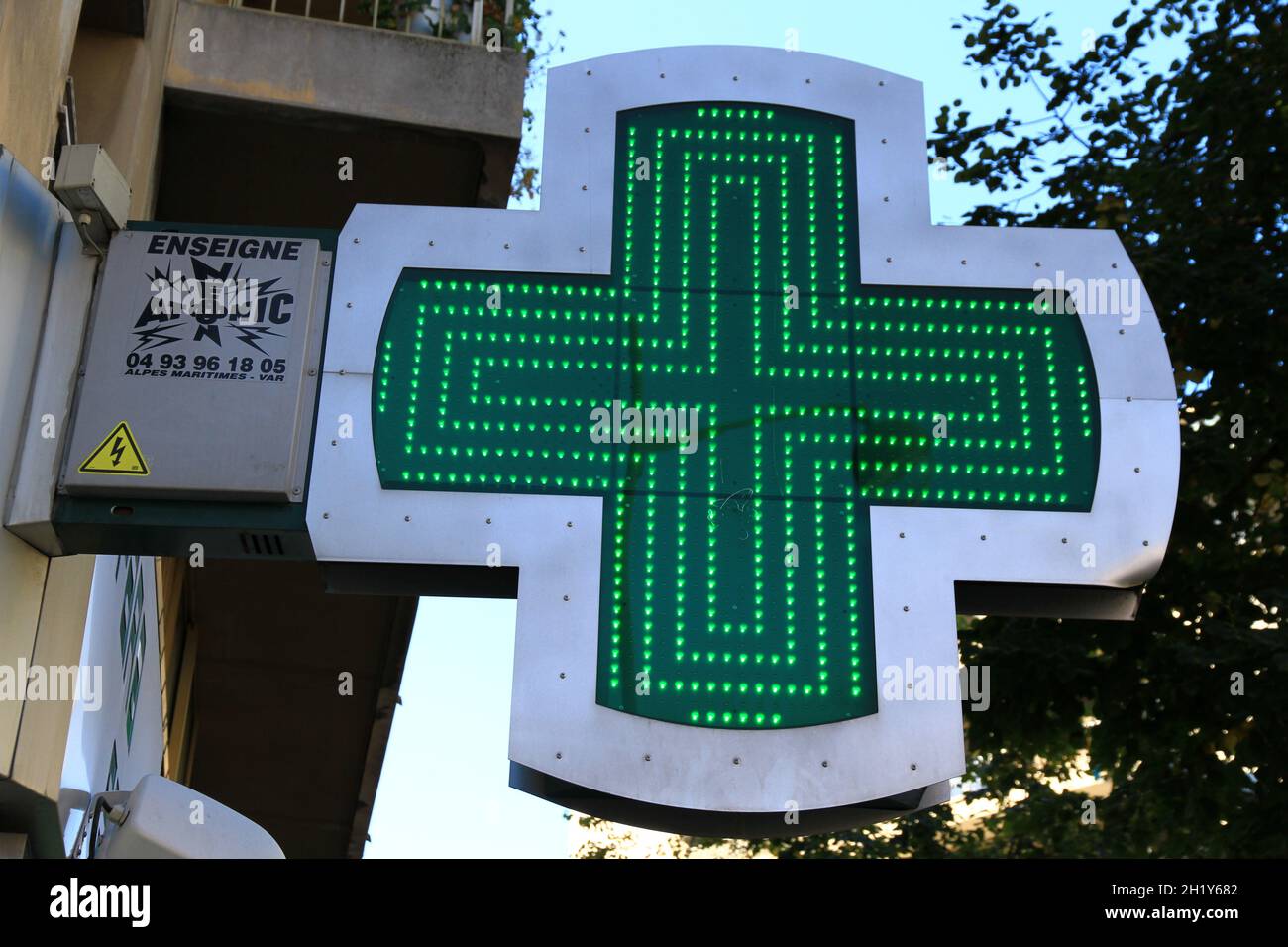 FRANCE.ALPES MARITIMES (06) NICE. PHARMACY Stock Photo - Alamy