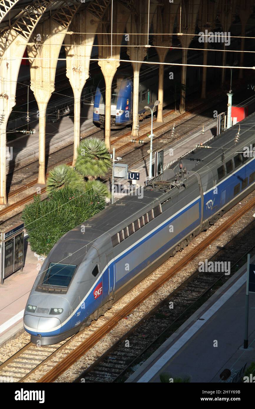 FRANCE.APES MARITIMES (06) NICE TGV TRAIN STATION Stock Photo - Alamy