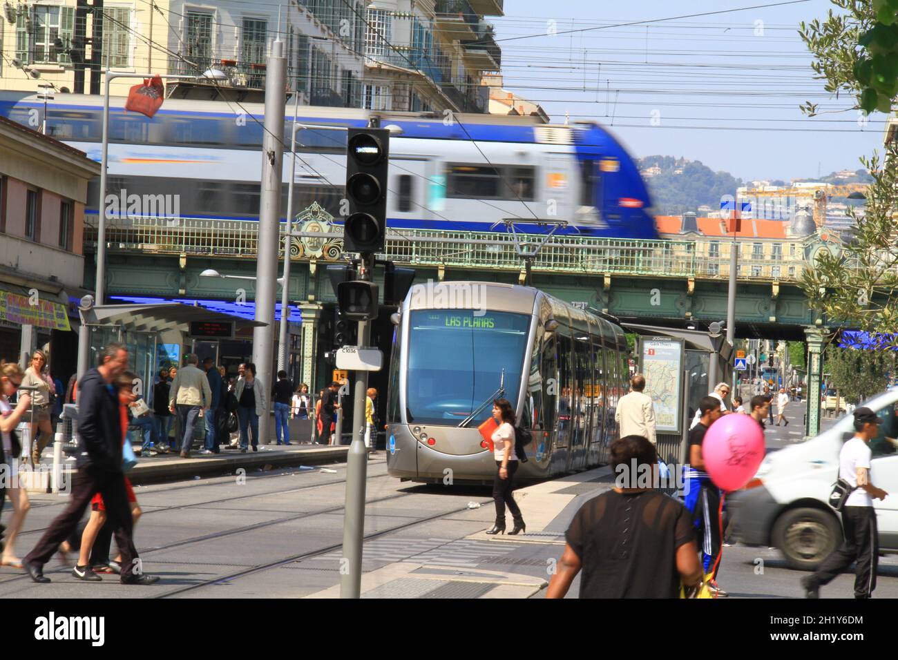 FRANCE ALPES-MARITIMES (06) NICE. TRAM LINE 1 Stock Photo - Alamy