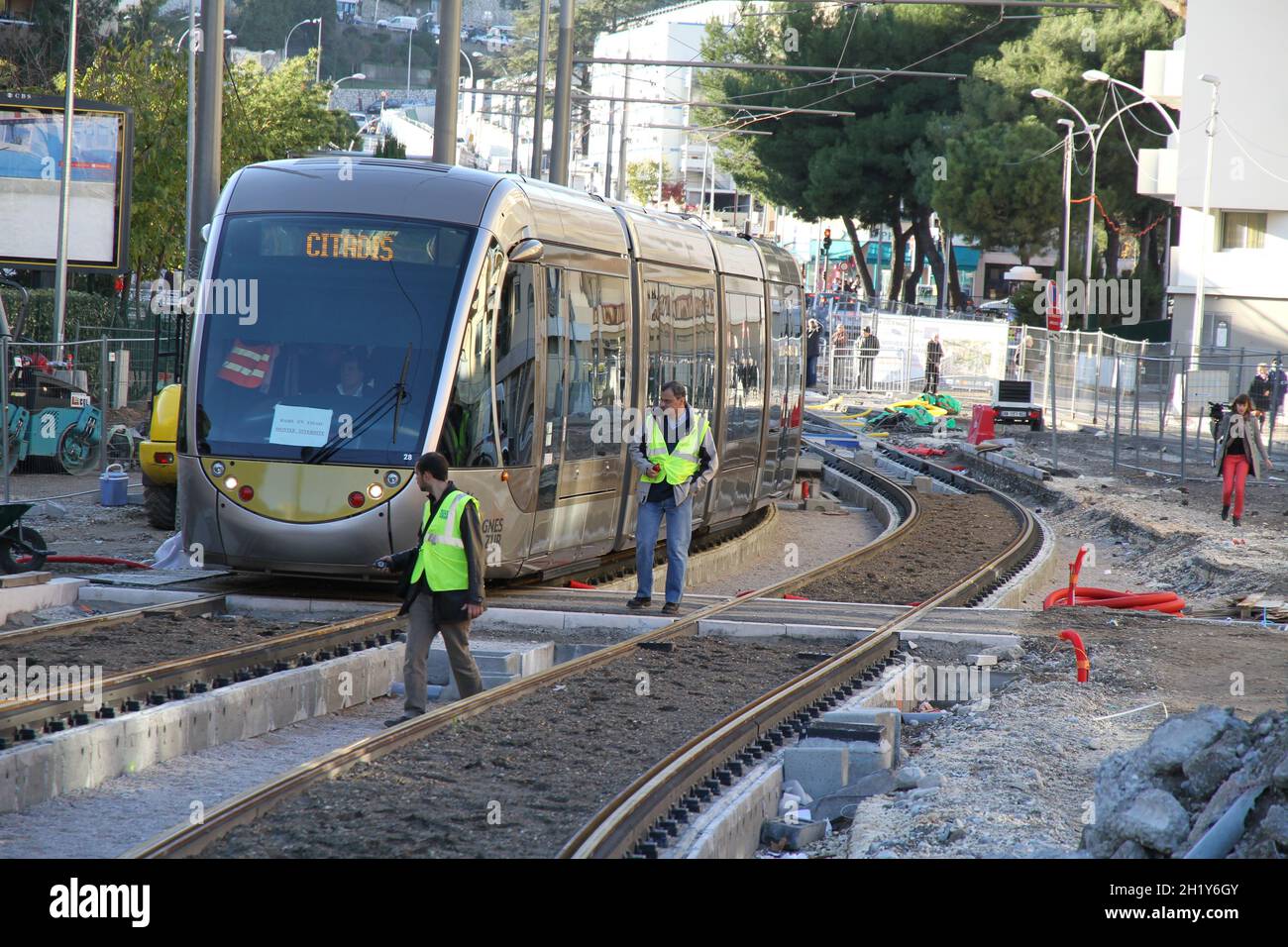 FRANCE ALPES MARITIMES (06) NICE. TRAM LINE 1 Stock Photo - Alamy
