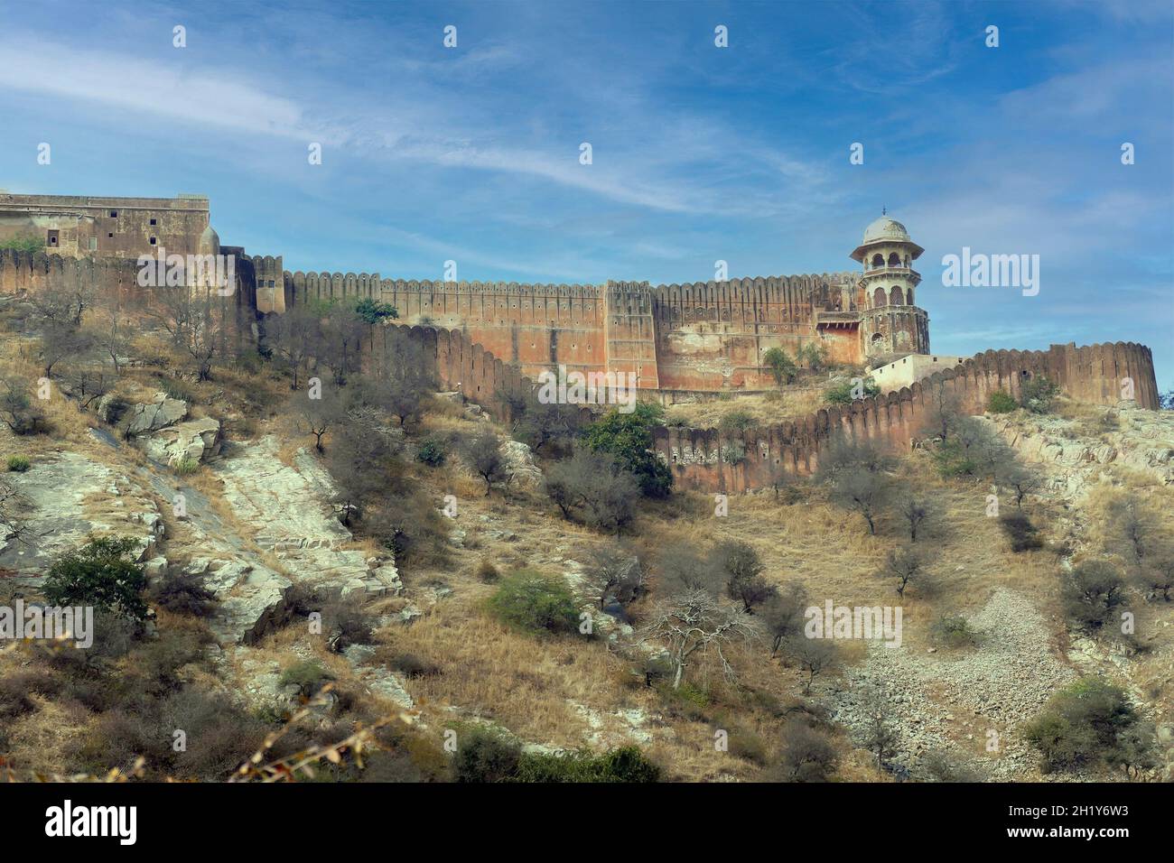 Famous historic Amber Fort in Jaipur, India Stock Photo - Alamy