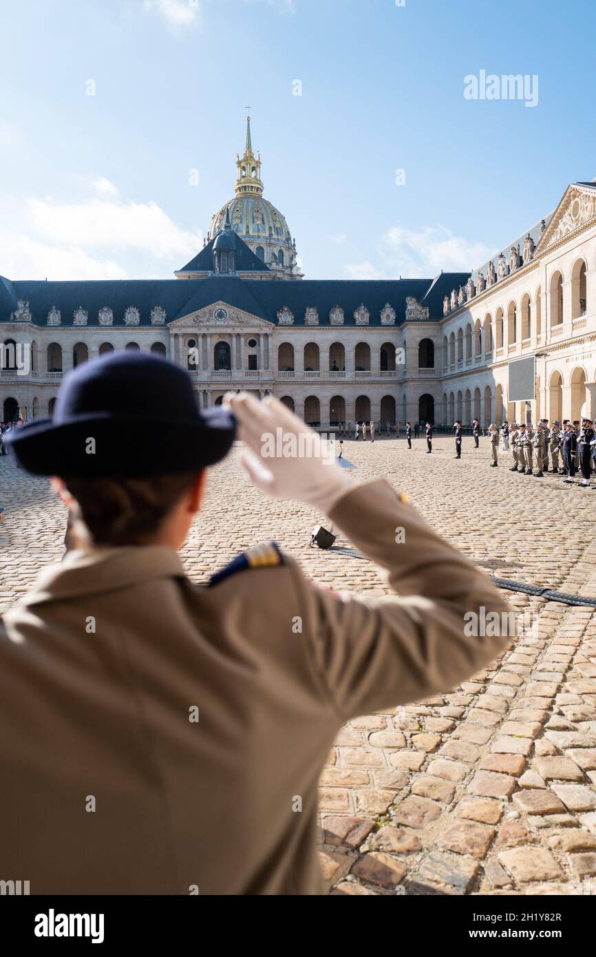 Paris, France, October 19, 2021. Ceremony to commemorate the 30th ...