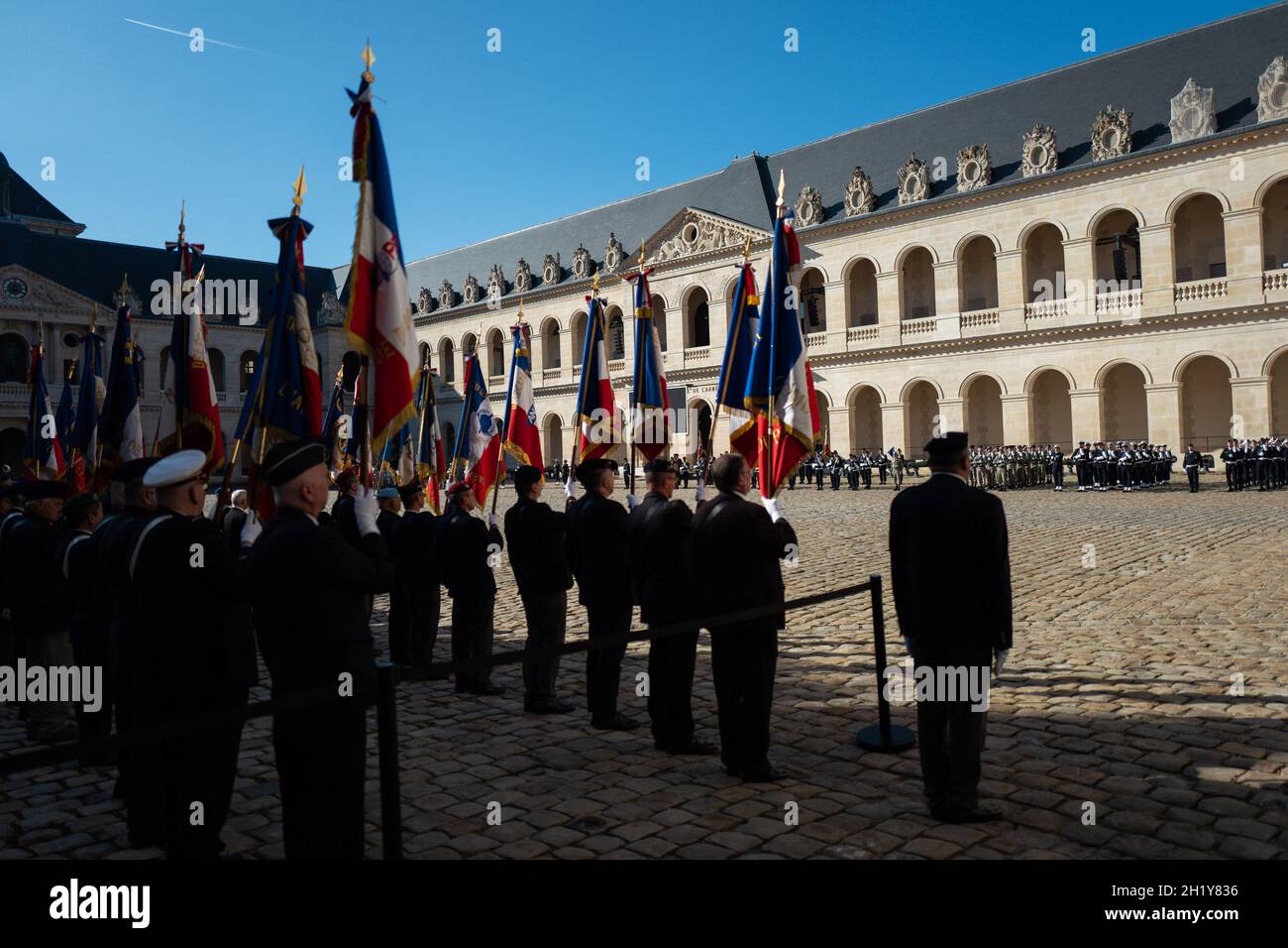 Paris, France, October 19, 2021. Ceremony to commemorate the 30th ...