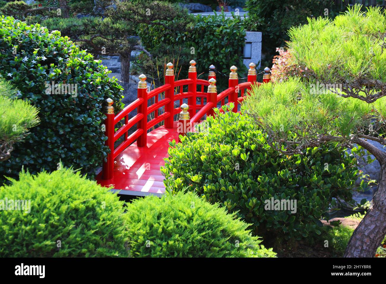 MONACO PRINCIPALTY. JAPANESE GARDEN Stock Photo - Alamy