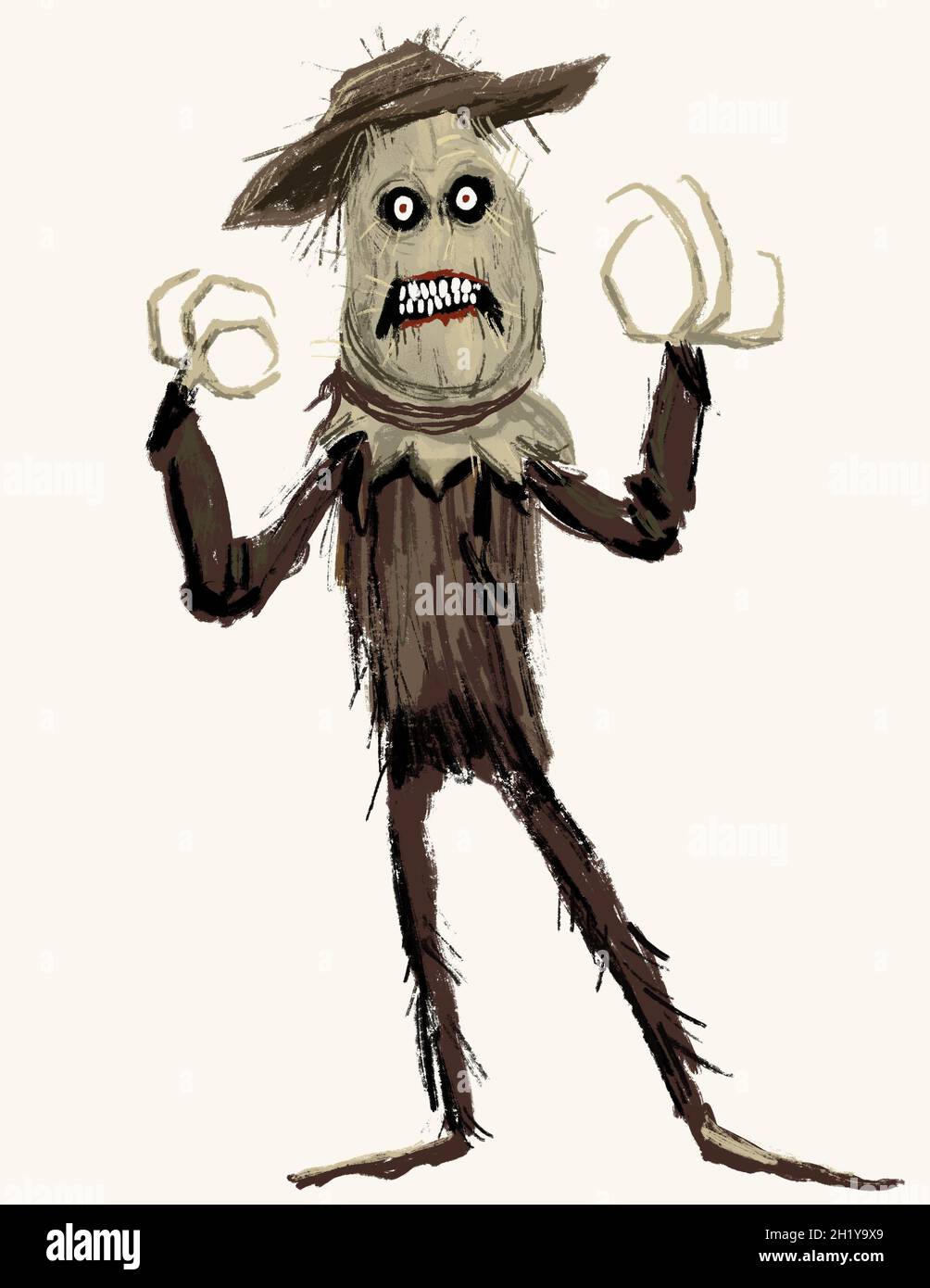 Evil Scarecrow Sketch