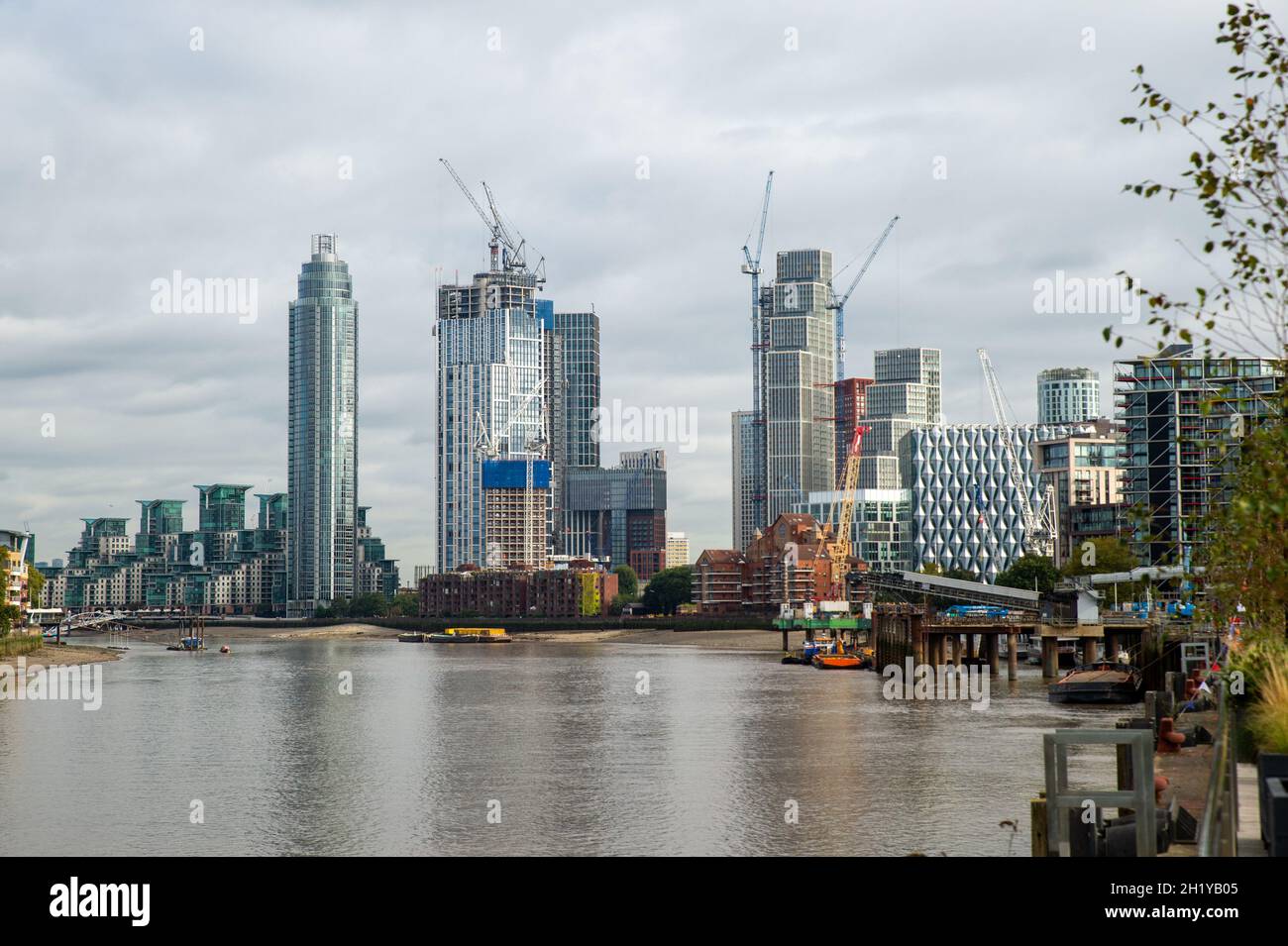 a view of the Nine Elms development in London Stock Photo - Alamy