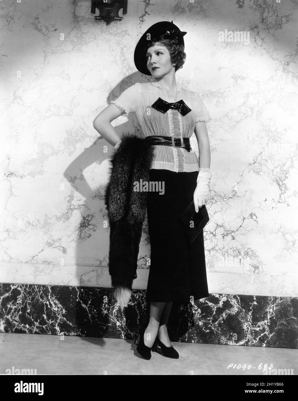 CLAUDETTE COLBERT Fashion Portrait in TRAVIS BANTON designed outfit ...