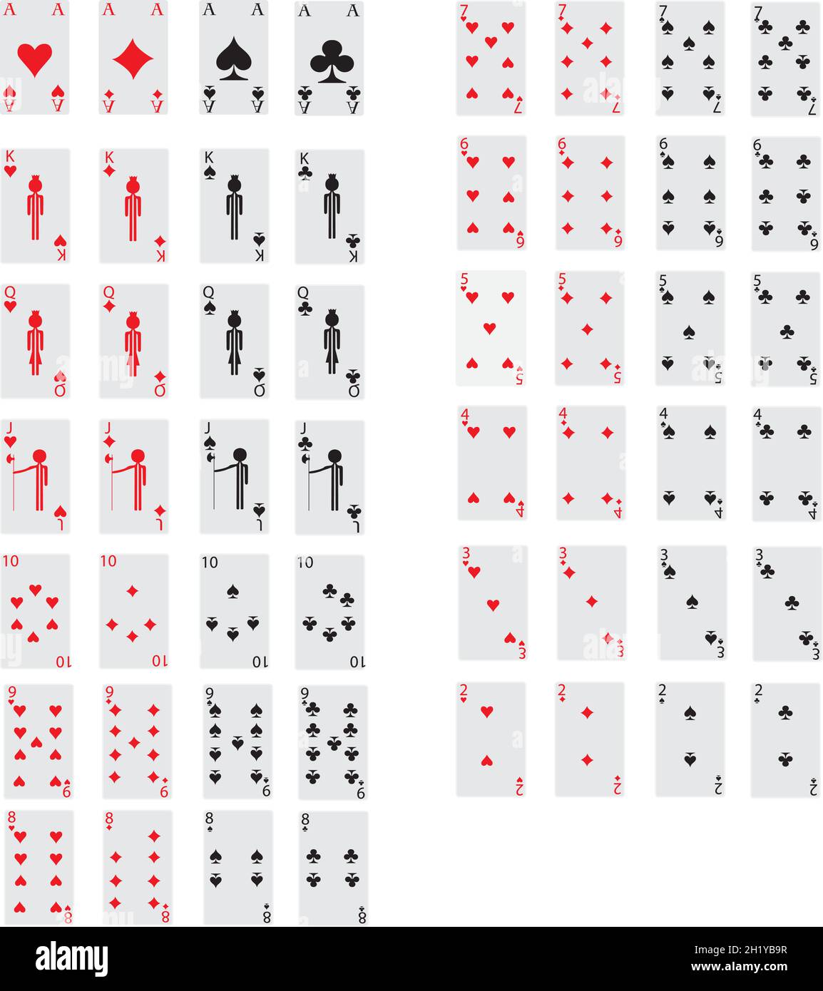 all poker cards Stock Vector Image & Art - Alamy