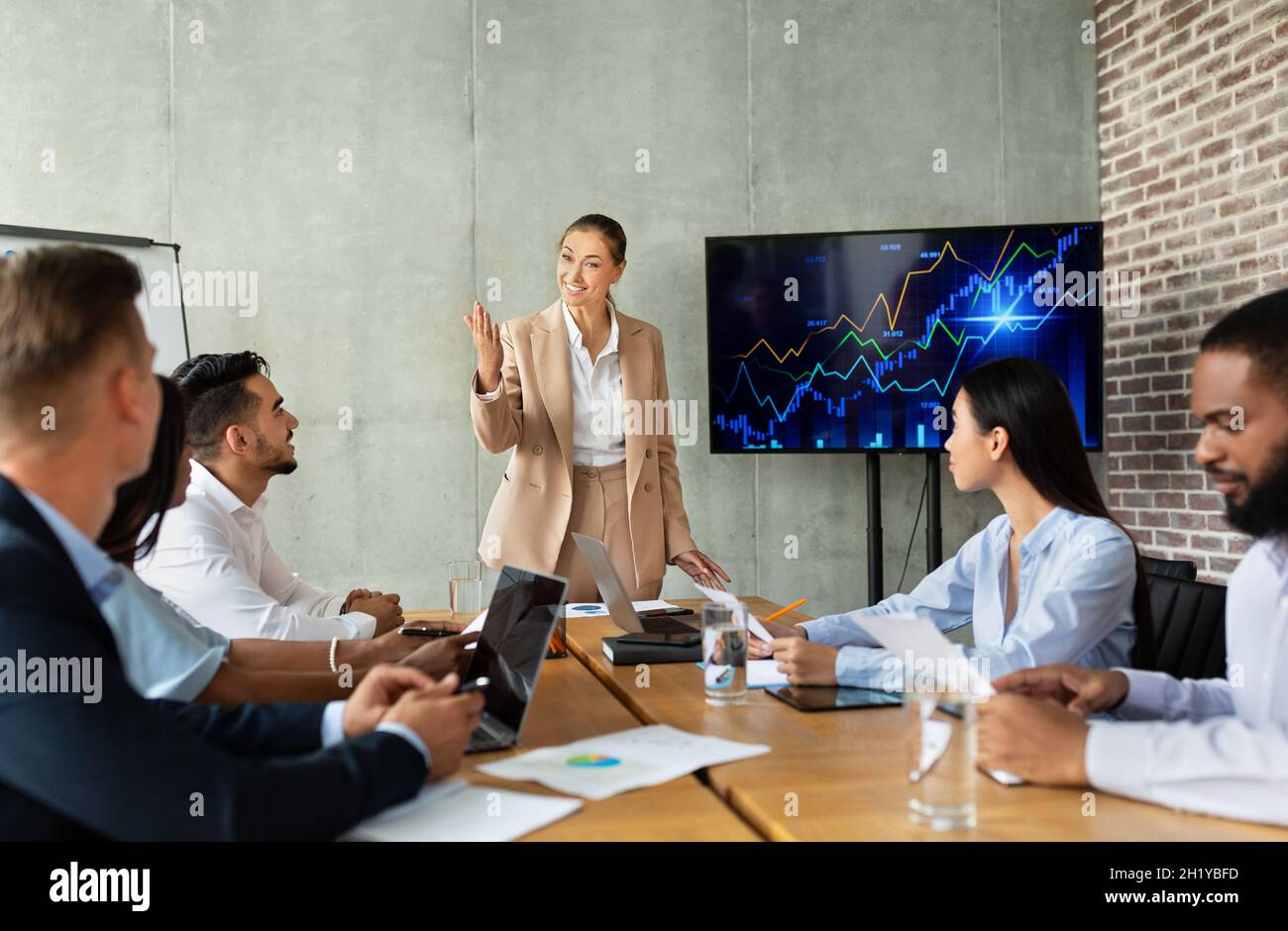 Office group conference room hi-res stock photography and images - Alamy
