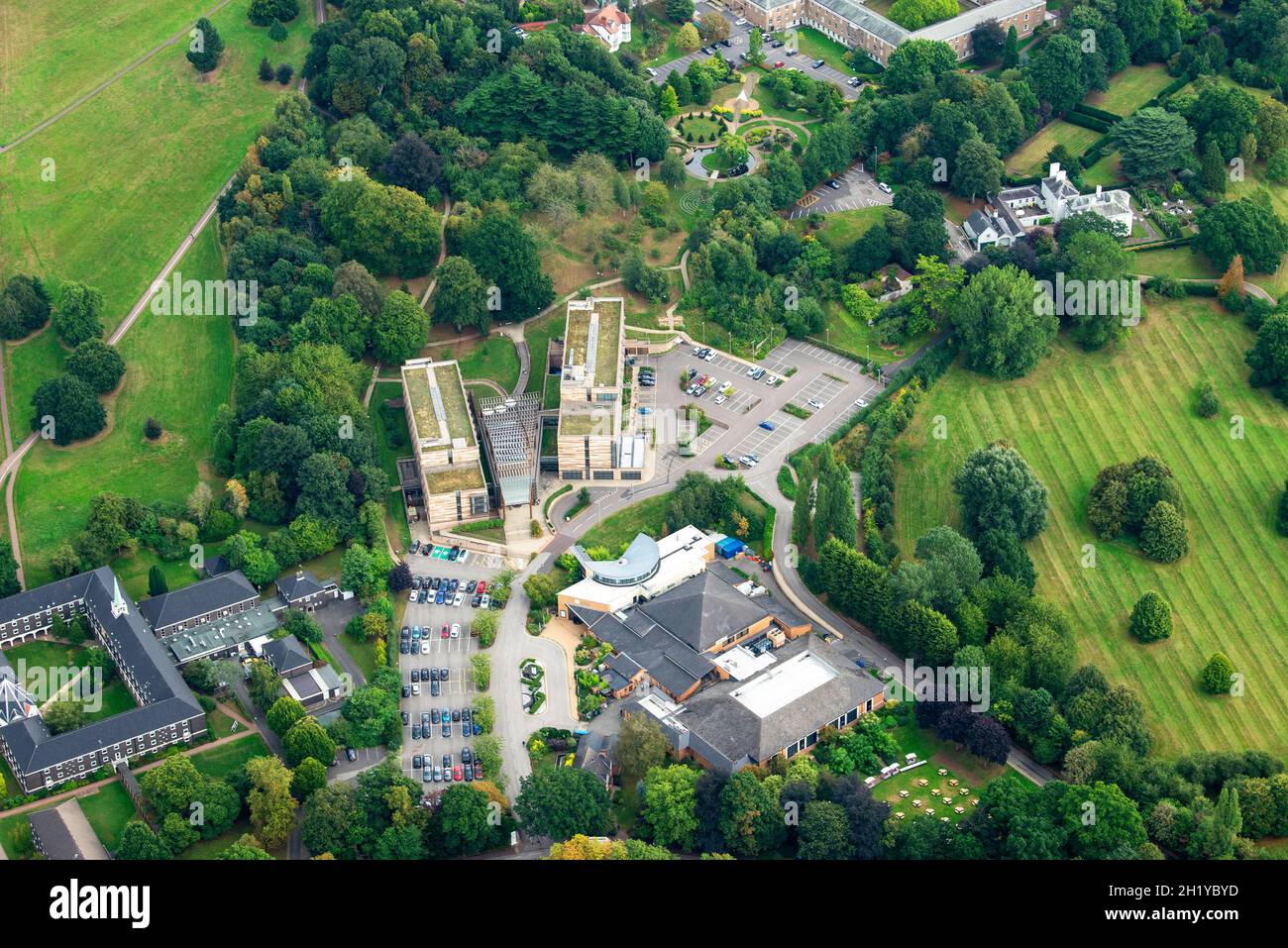 Aerial Image of University Park in Nottingham Nottinghamshire England ...