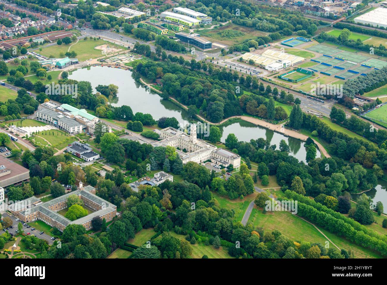 Aerial image of Highfields Park and University Campus, Nottingham ...