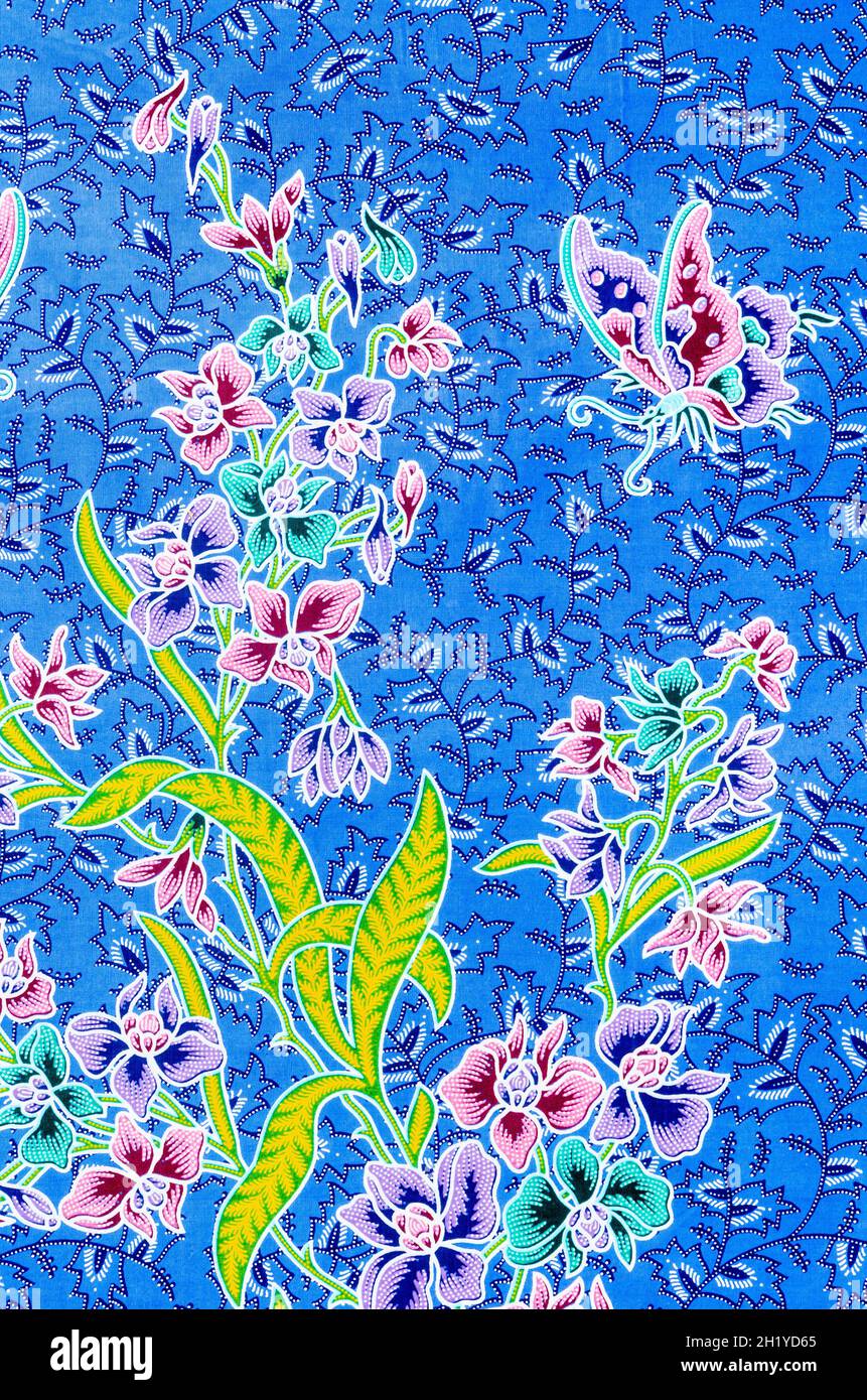 Traditional batik sarong pattern background Stock Photo - Alamy