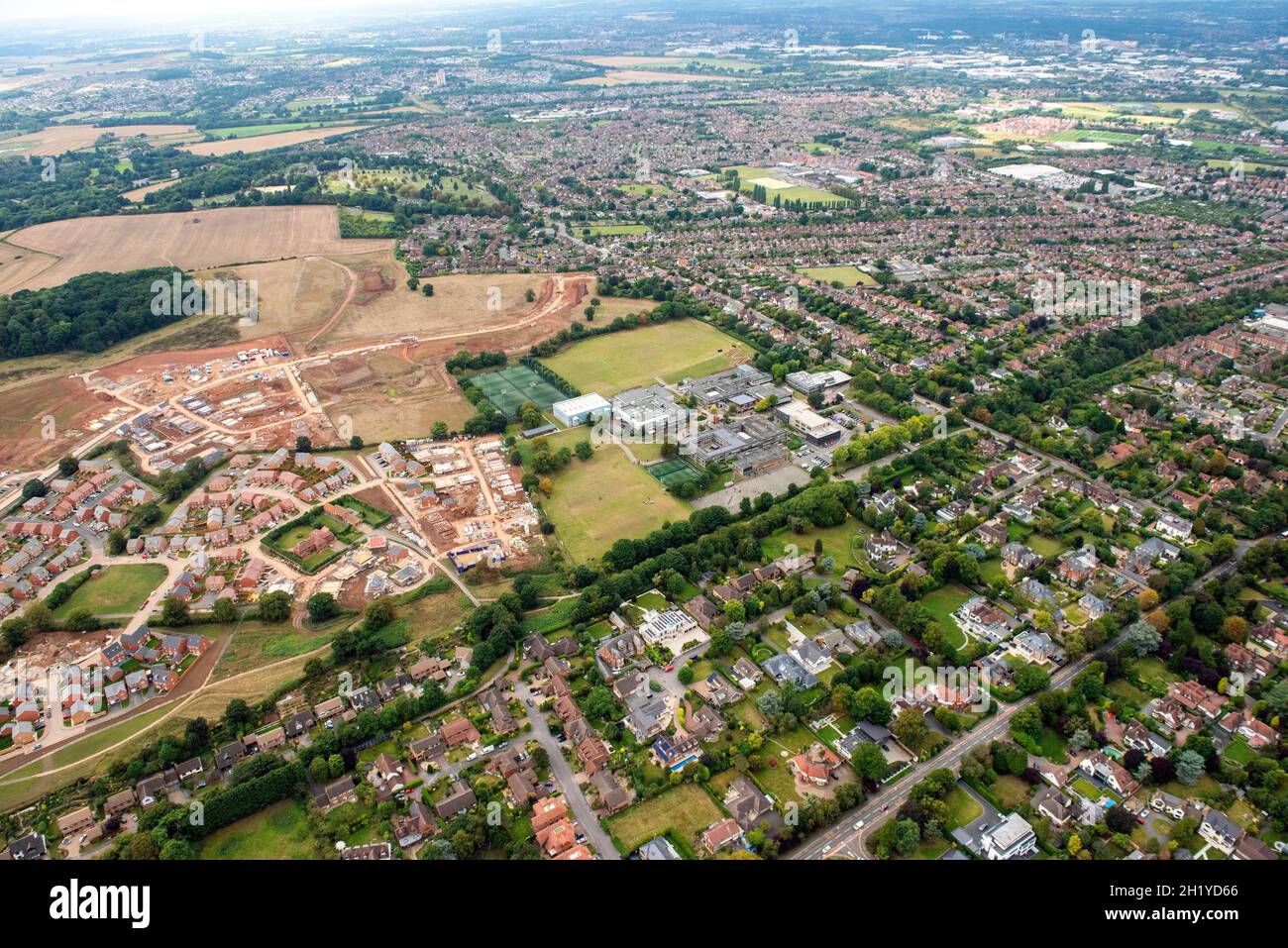 Aerial Image of Edwalton in Nottinghamshire England UK Stock Photo - Alamy