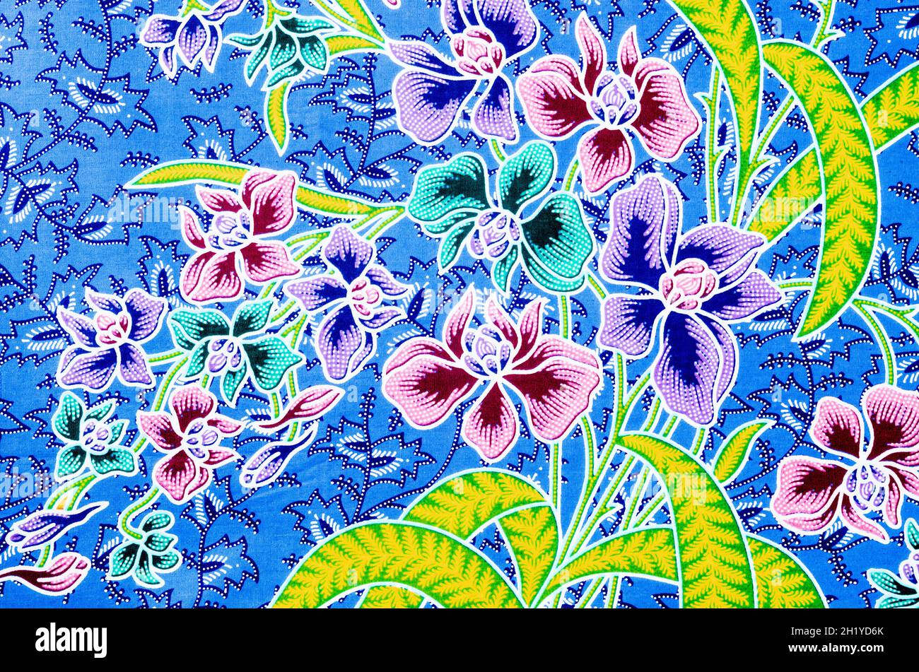 Traditional batik sarong pattern background Stock Photo - Alamy