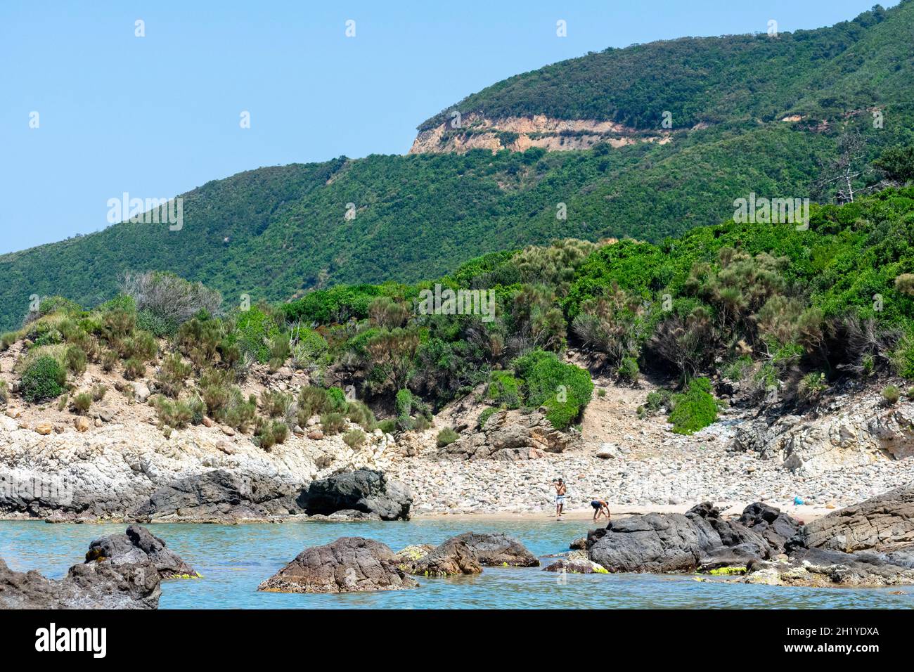 Beautiful Scenic view from Tamanart beach in Collo, Algeria Stock Photo ...