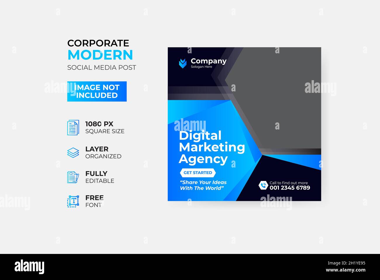 Creative social media post banner template, Corporate social media web ...