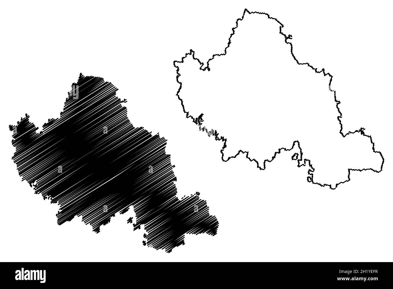 Mandya district (Karnataka State, Republic of India, Mysore division ...