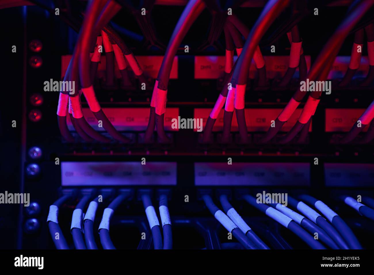Network cabling infrastructure in modern data center Stock Photo - Alamy