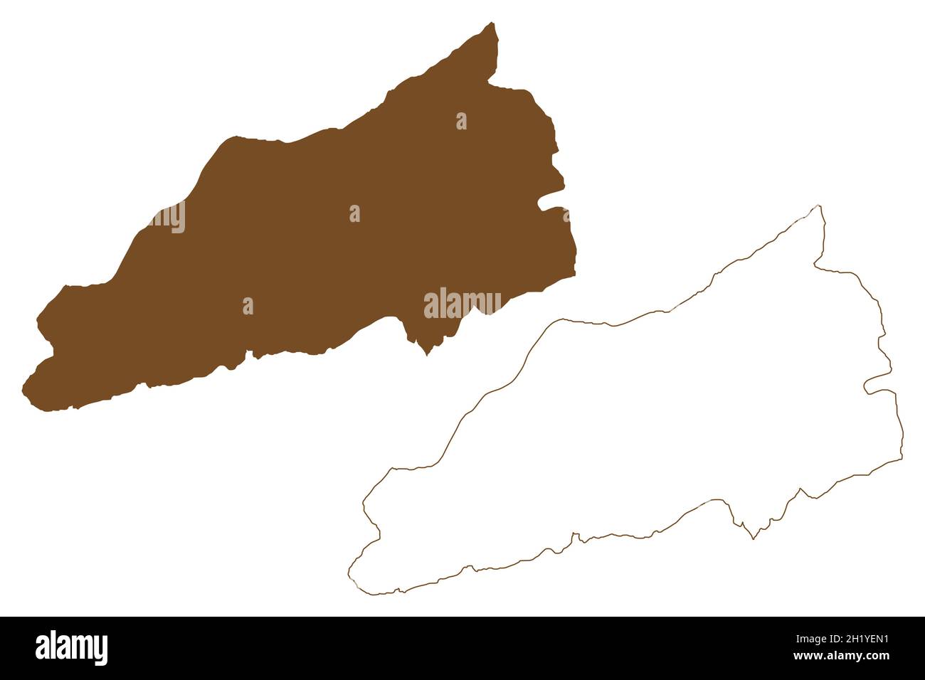 Milne Land island (Kingdom of Denmark, Greenland, North America) map ...