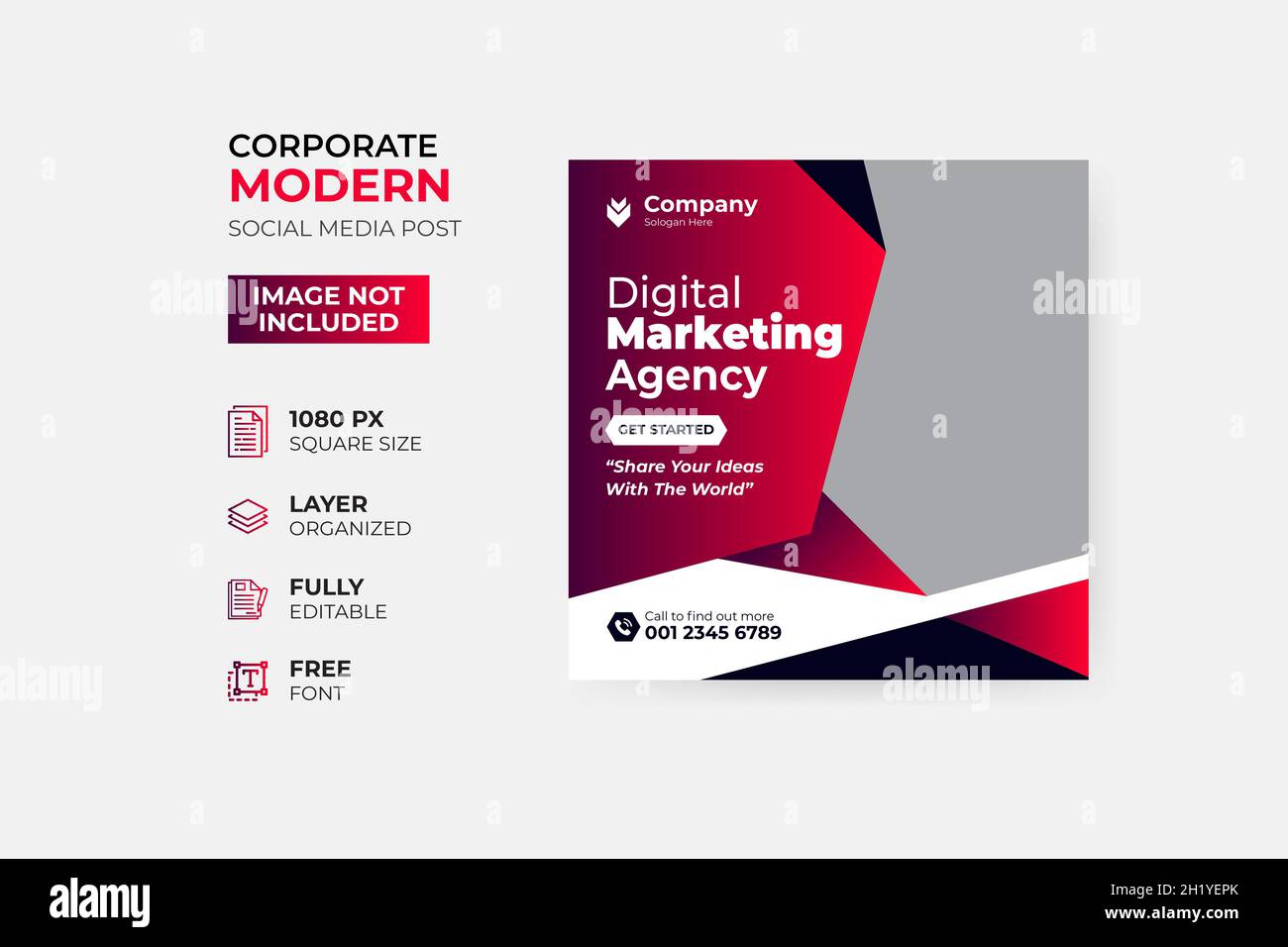 Creative social media post banner template, Corporate social media web ...