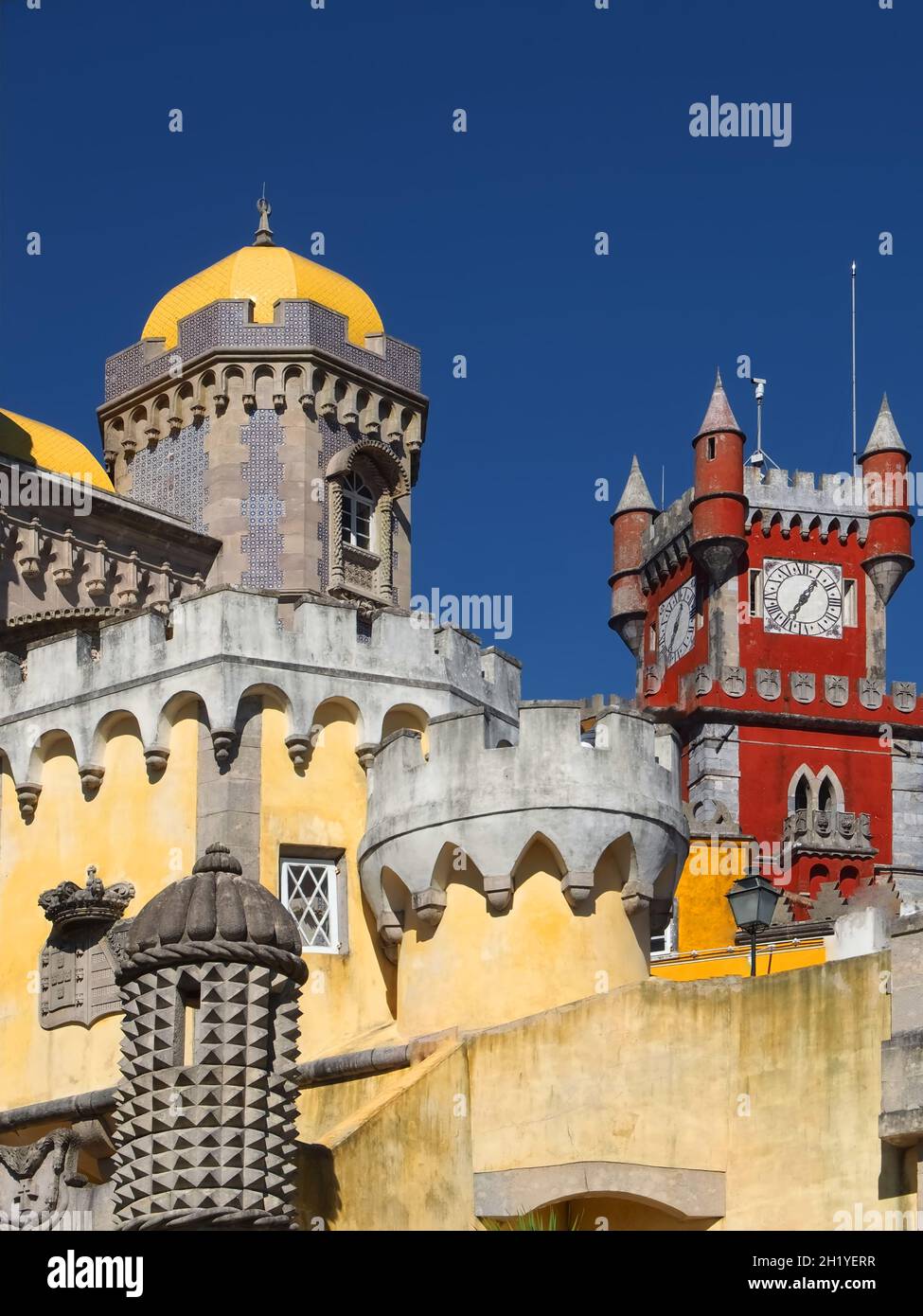 Colorful Pena palace in Sintra in Portugal Stock Photo - Alamy