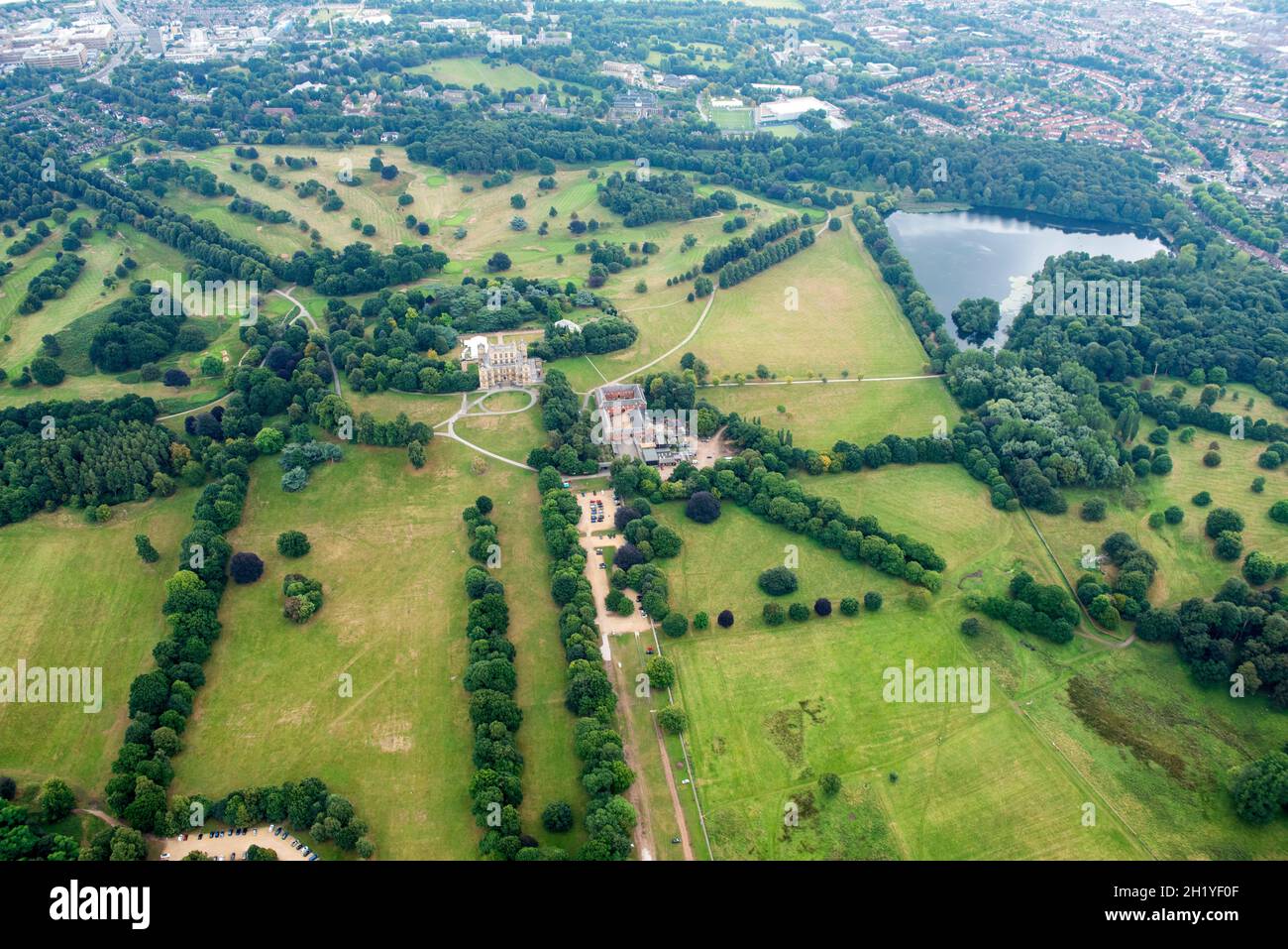 Wollaton park aerial hi-res stock photography and images - Alamy