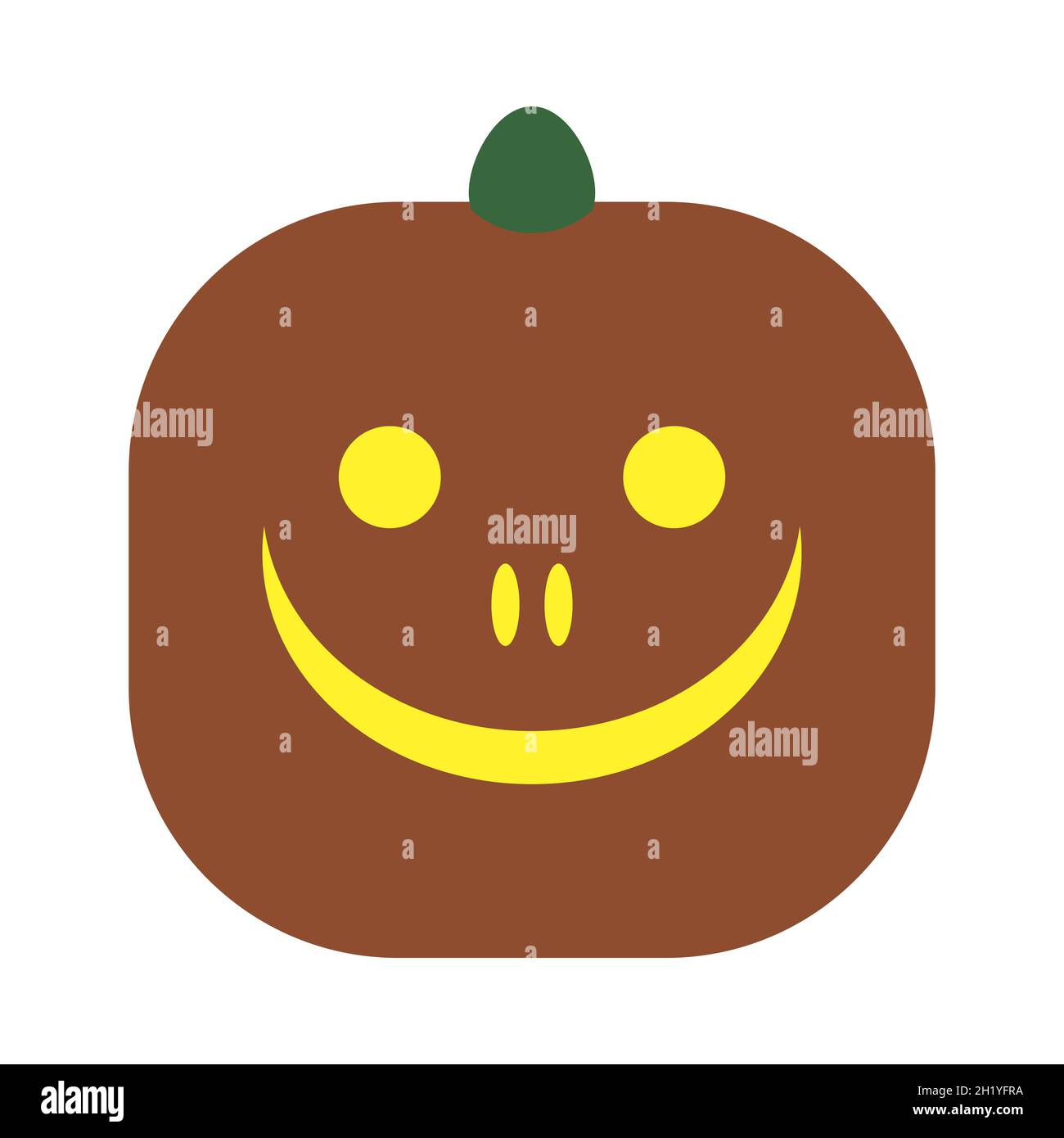 Original smiling pumpkin. Funny smiling face. Gourd face on white ...