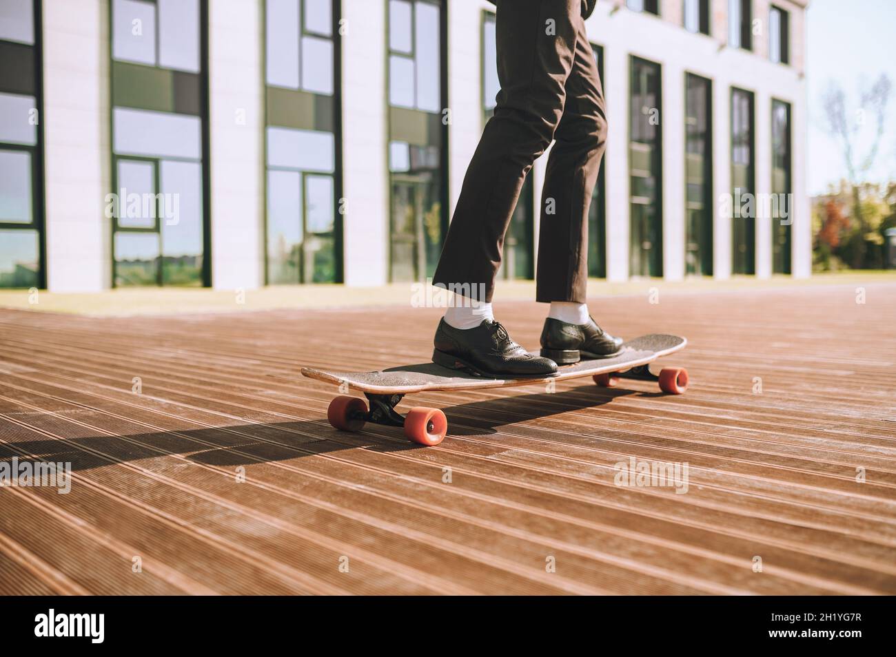 Close up picture of males feet on a skateboard Stock Photo - Alamy