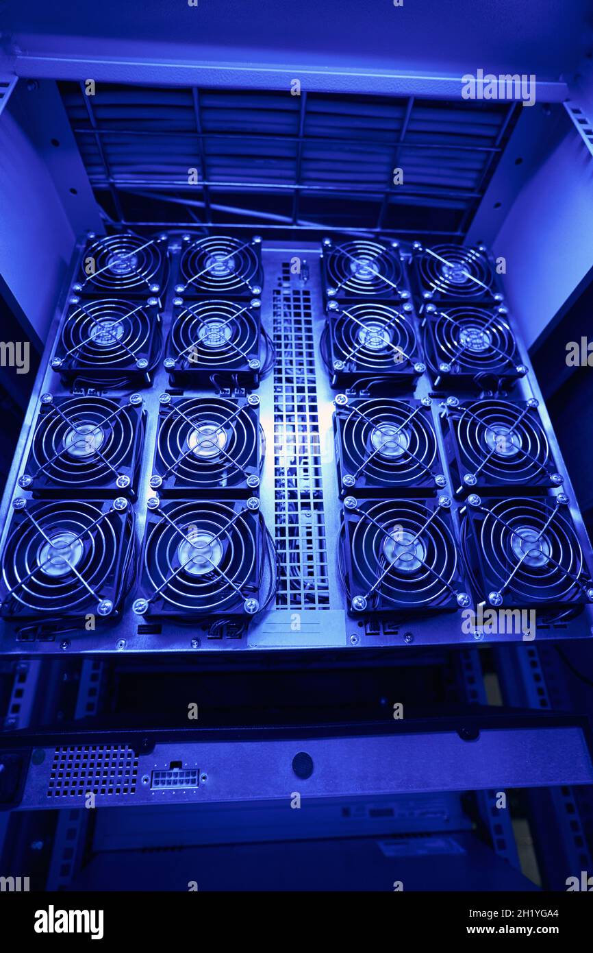 Ventilation unit suitable for data center network equipment Stock Photo ...