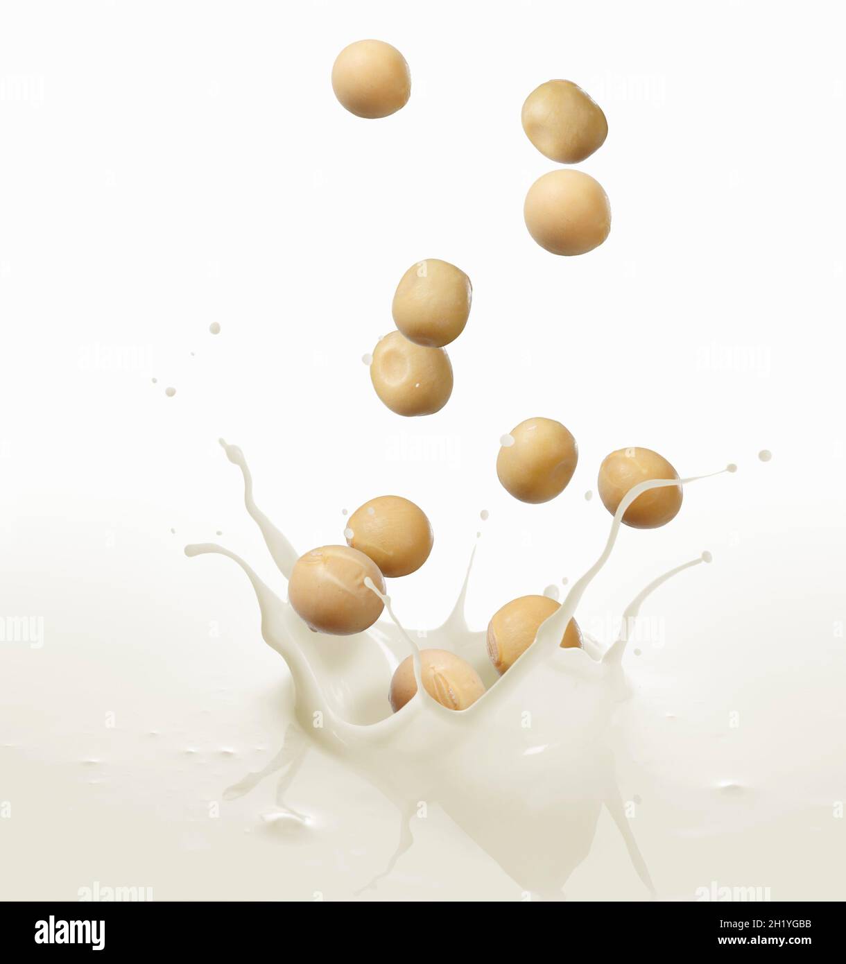 A splash of soya milk Stock Photo - Alamy